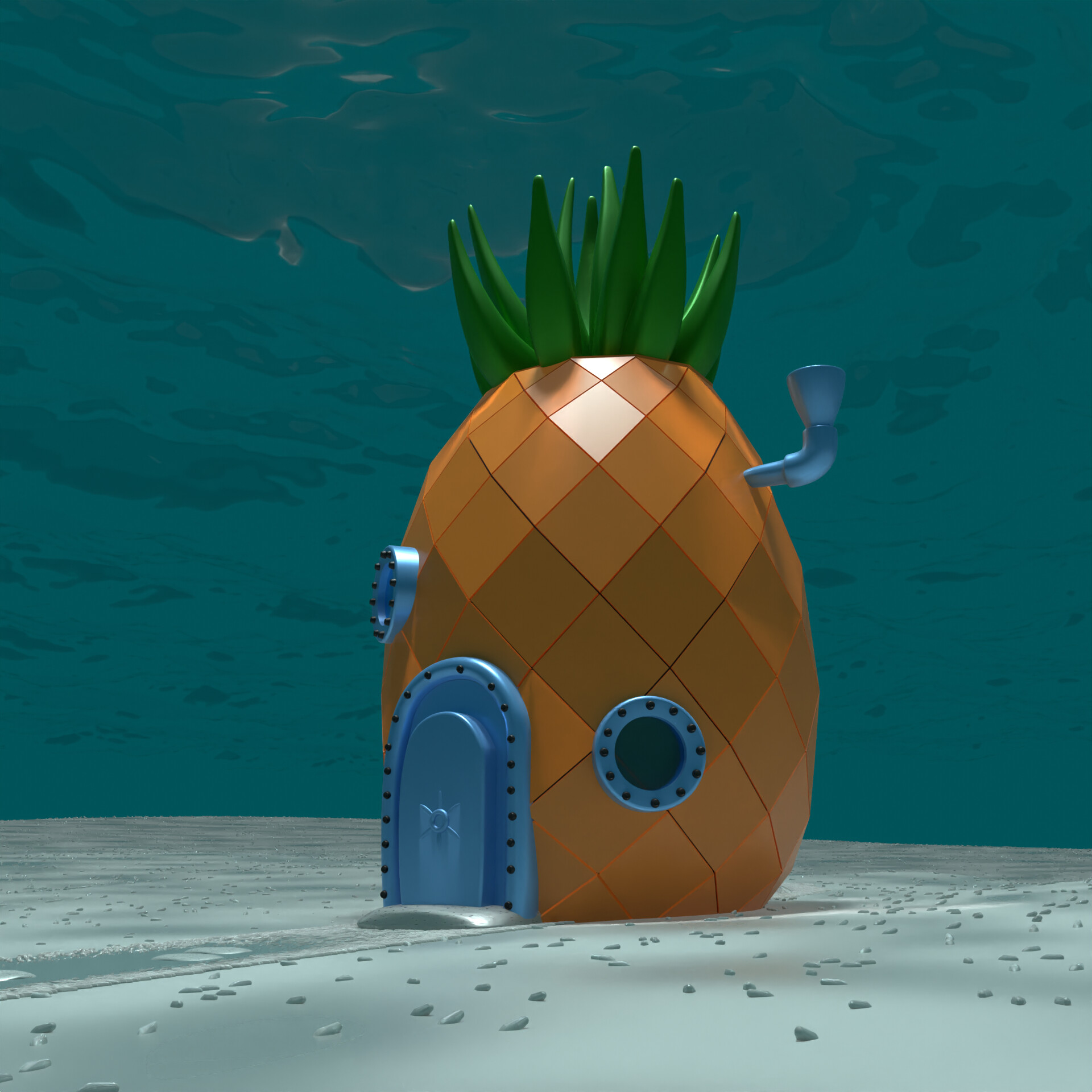 ArtStation - Sponge bob 3d House