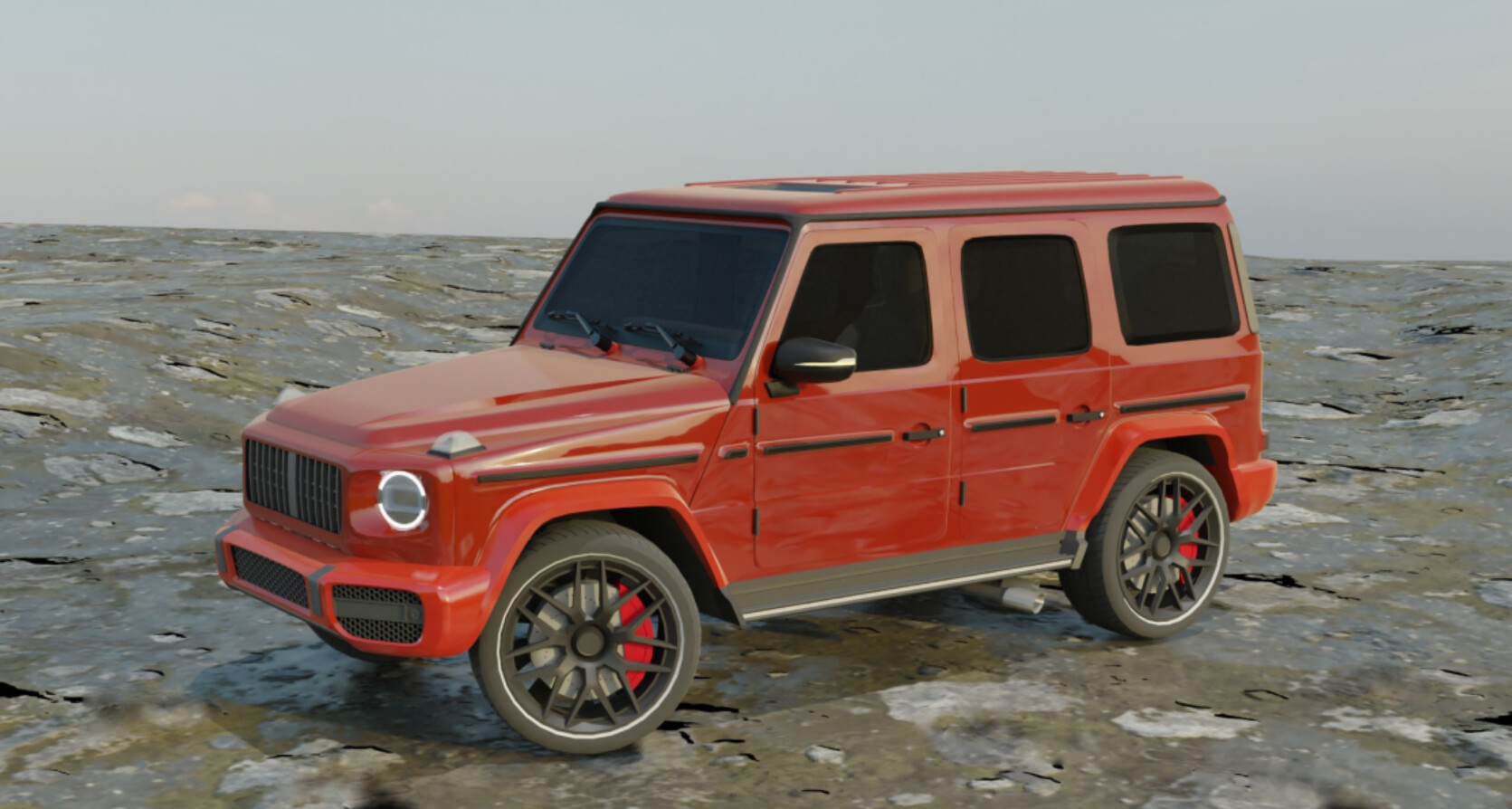 ArtStation - Mercedes G63 model