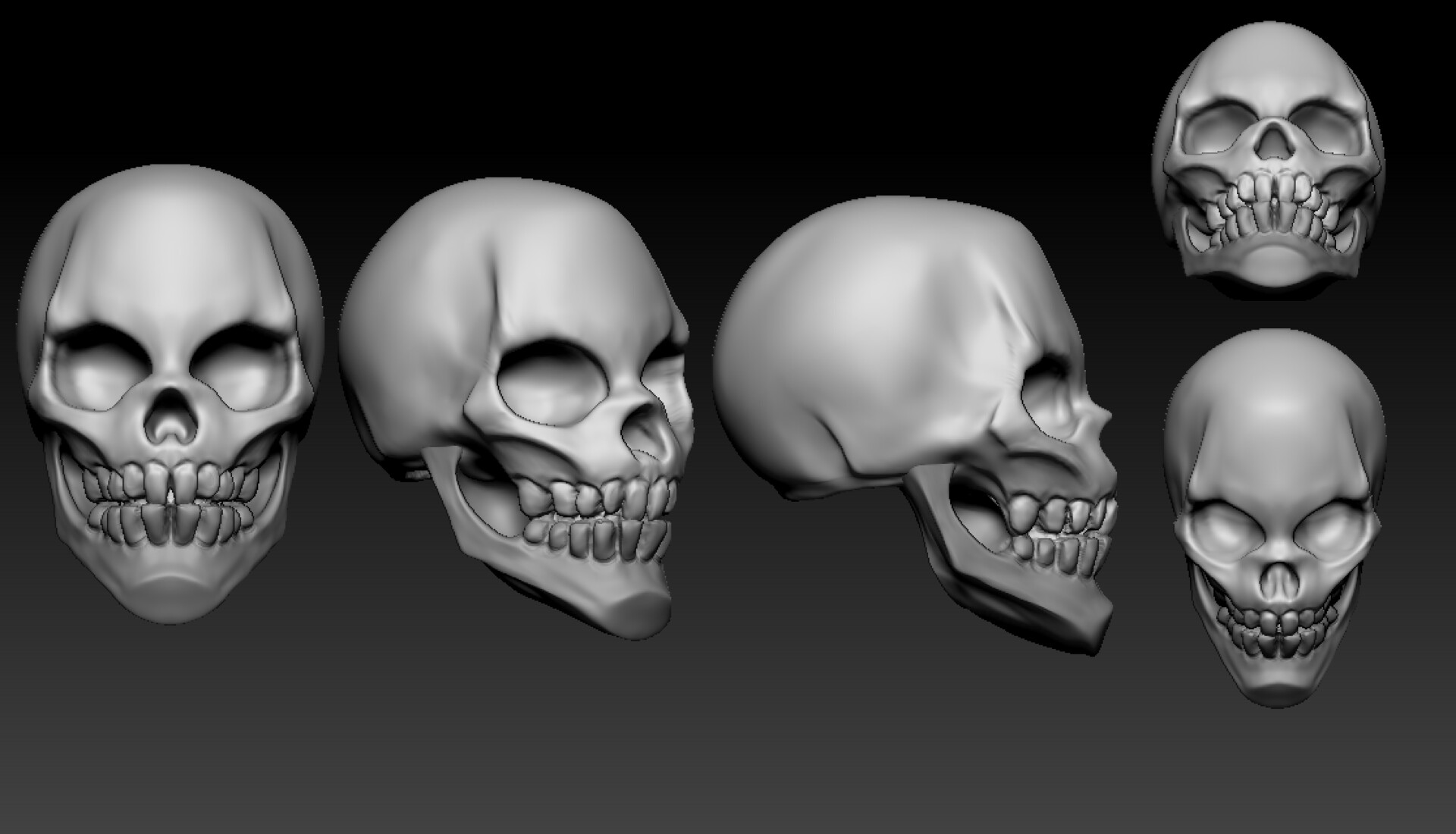 ArtStation - Cartoon Skull Model
