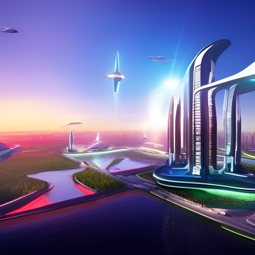 ArtStation - Futuristic city Moscow (Space style)