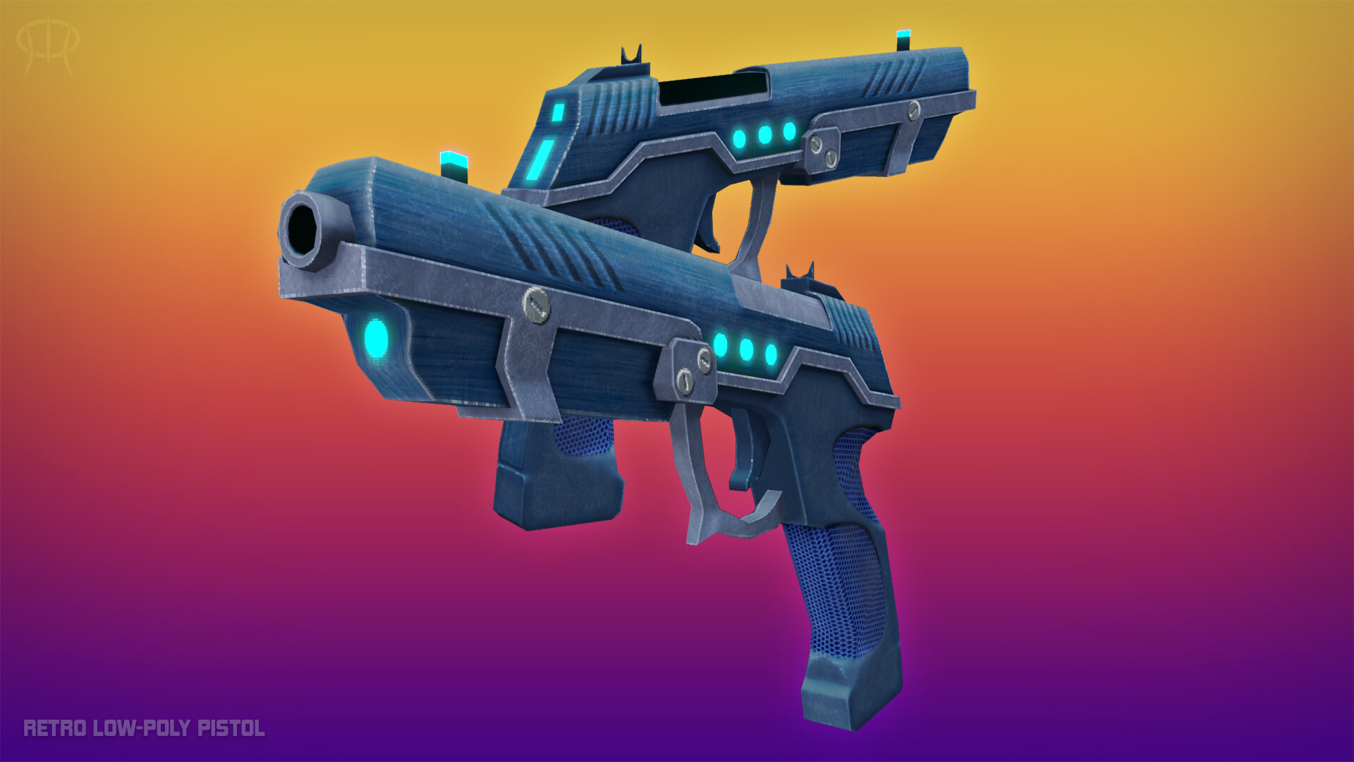ArtStation - Low Poly Energy Pistols