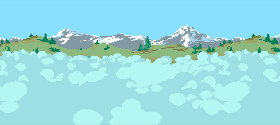 ArtStation - Parallax Mountain Background