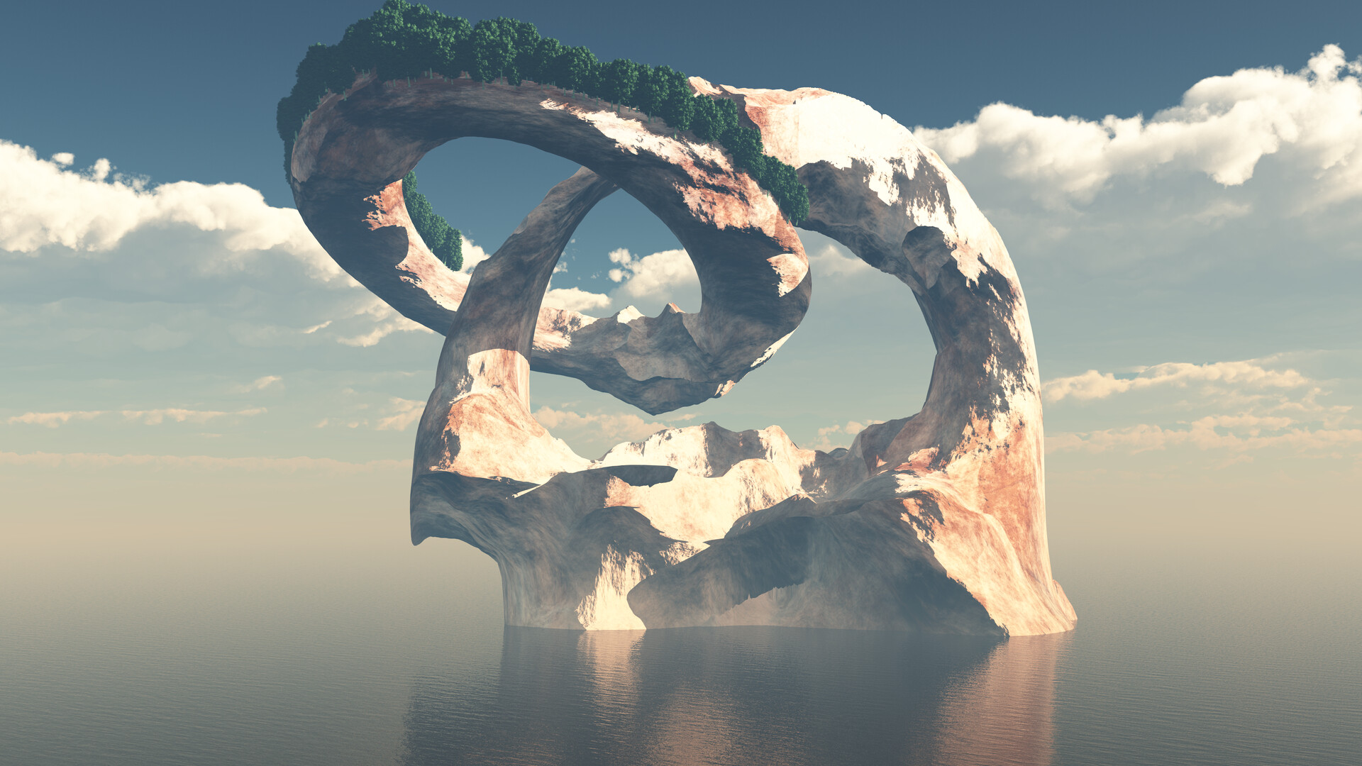 ArtStation - Floating ring island