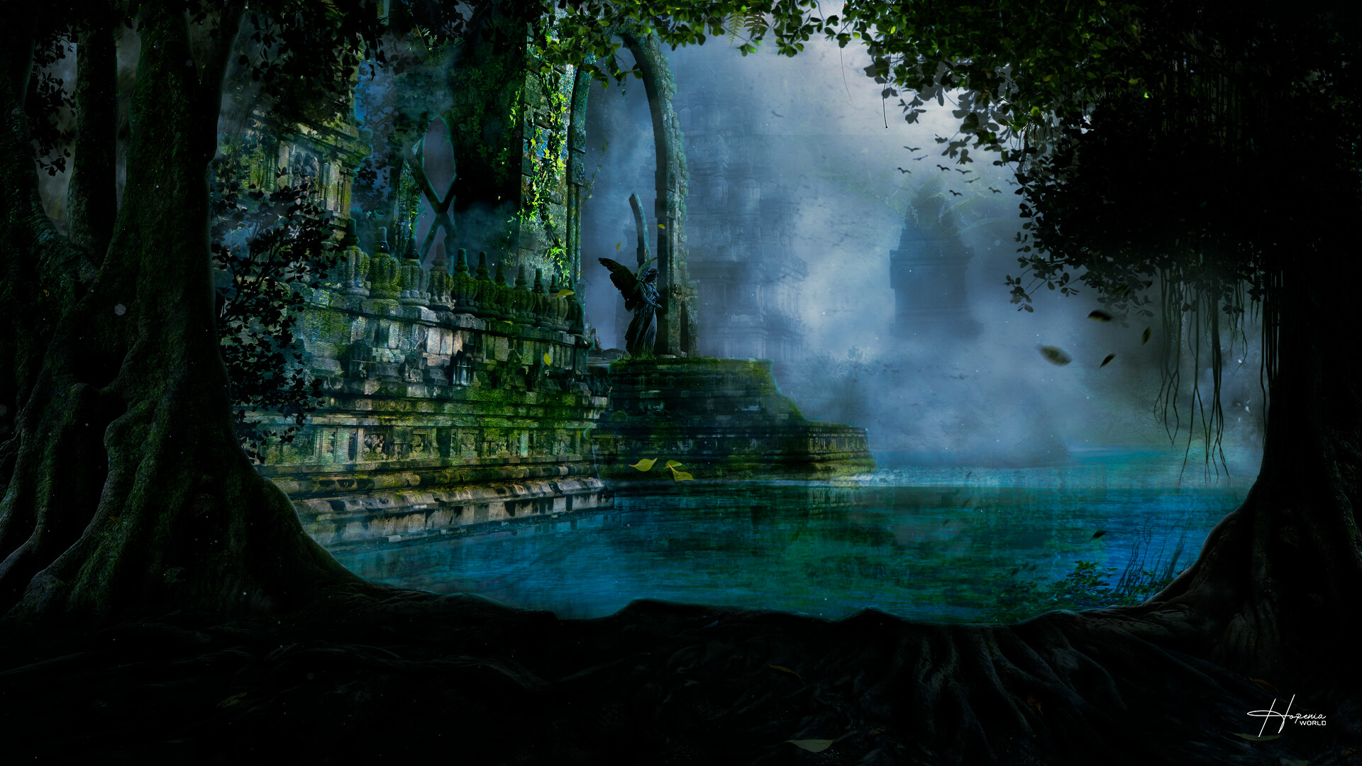 ArtStation - the abandoned temple