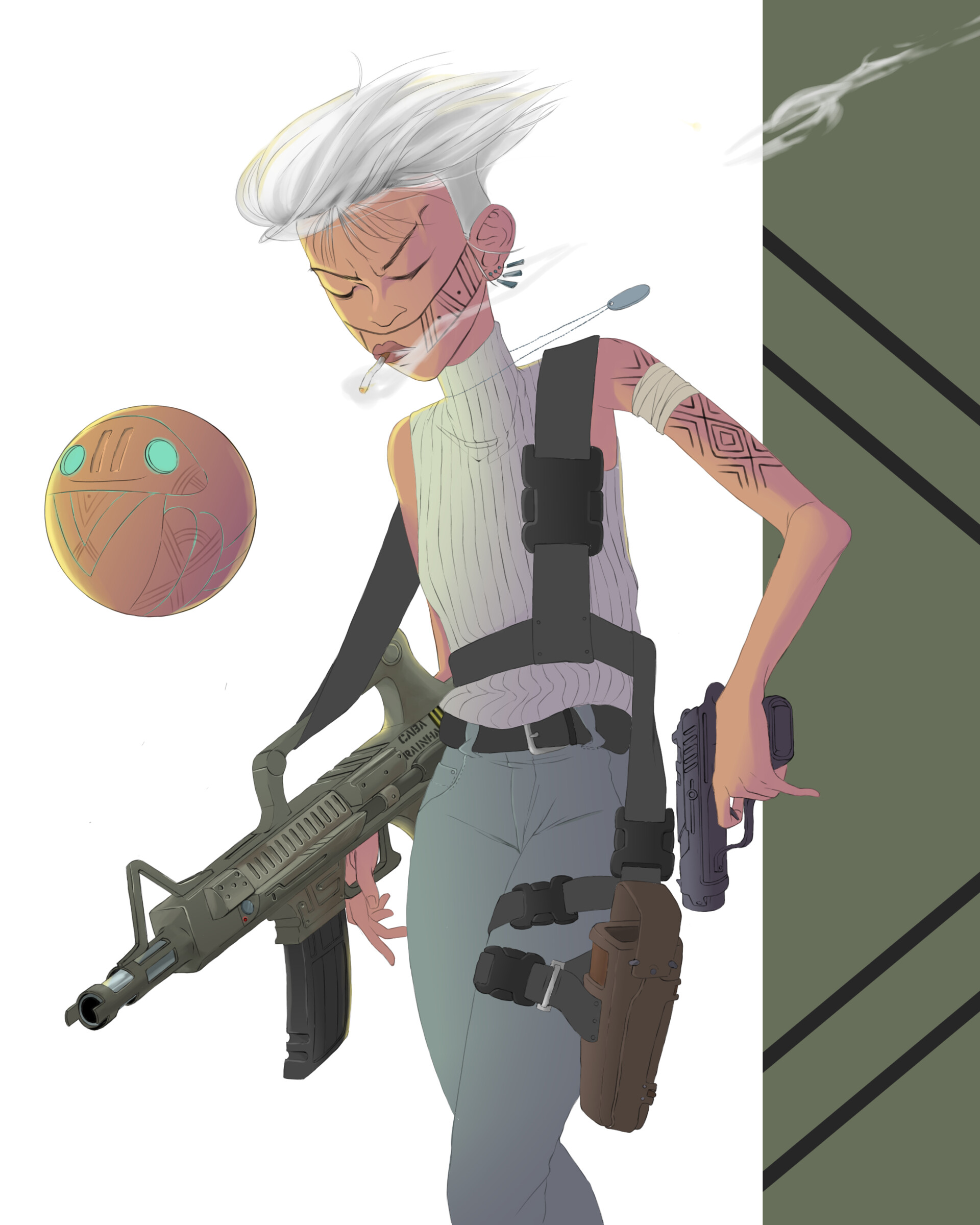 ArtStation - [OC] Caba Rainha / Queen Wasp