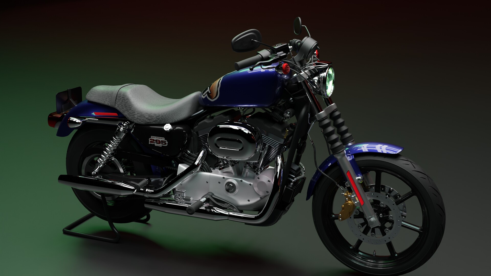 ArtStation - Harley Davidson bike, 3D model 883