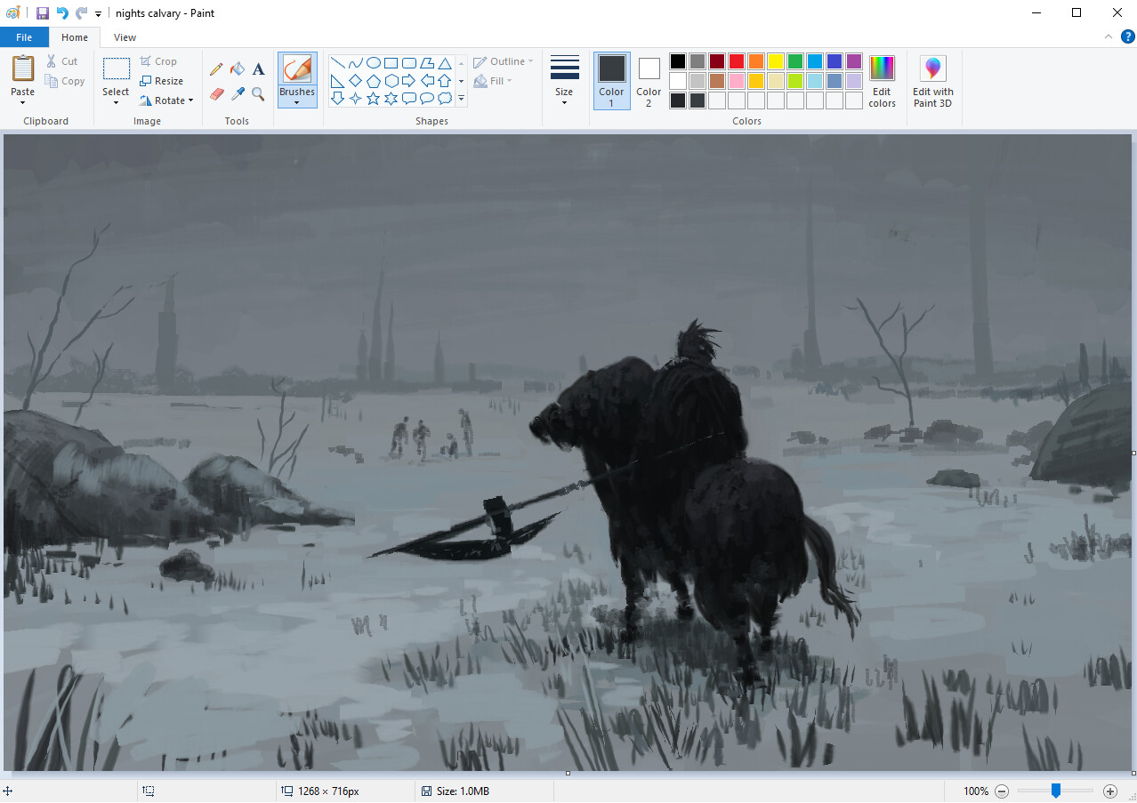 Christian Young - Elden Ring in MS Paint