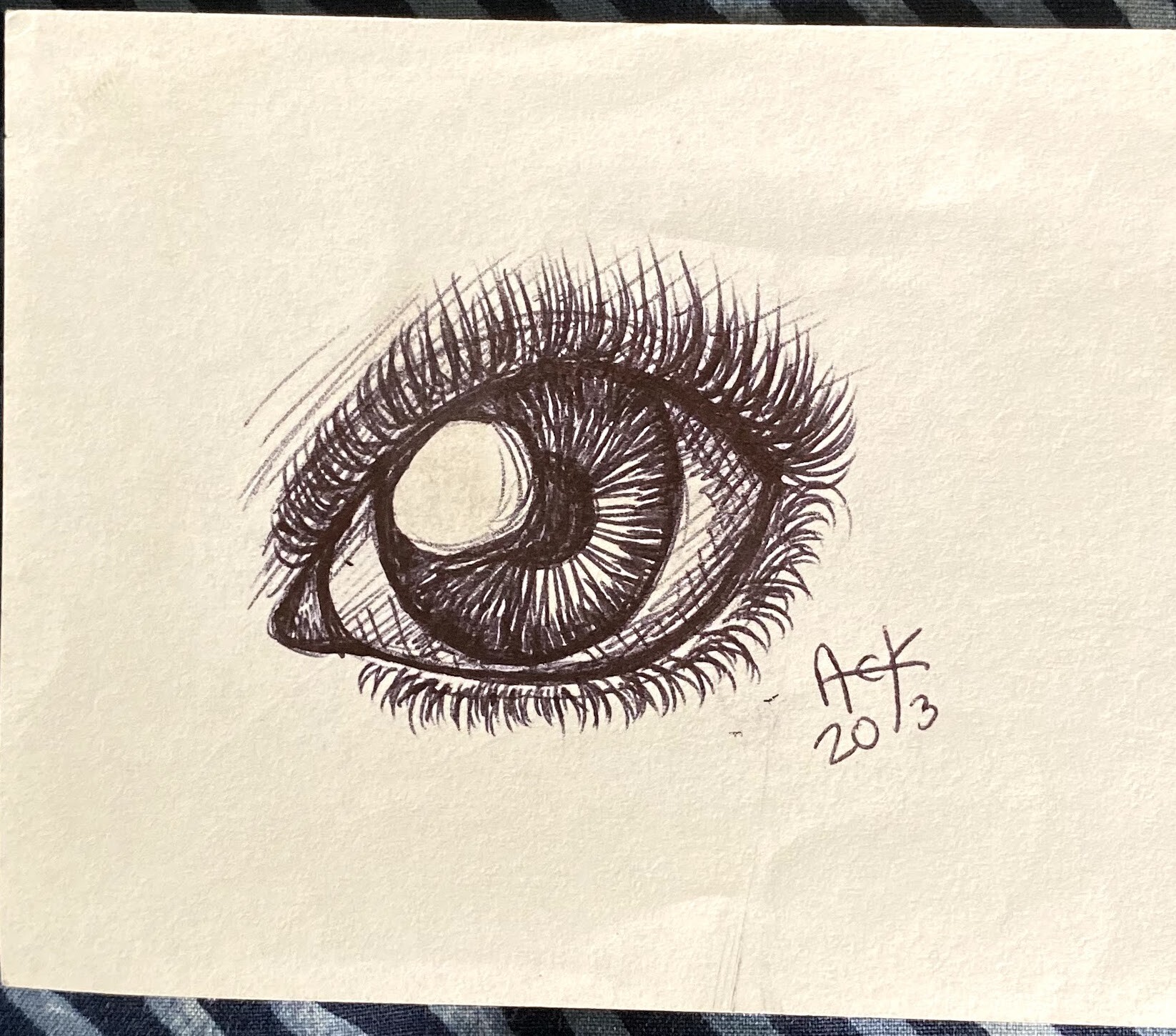 ArtStation - pen eye sketch