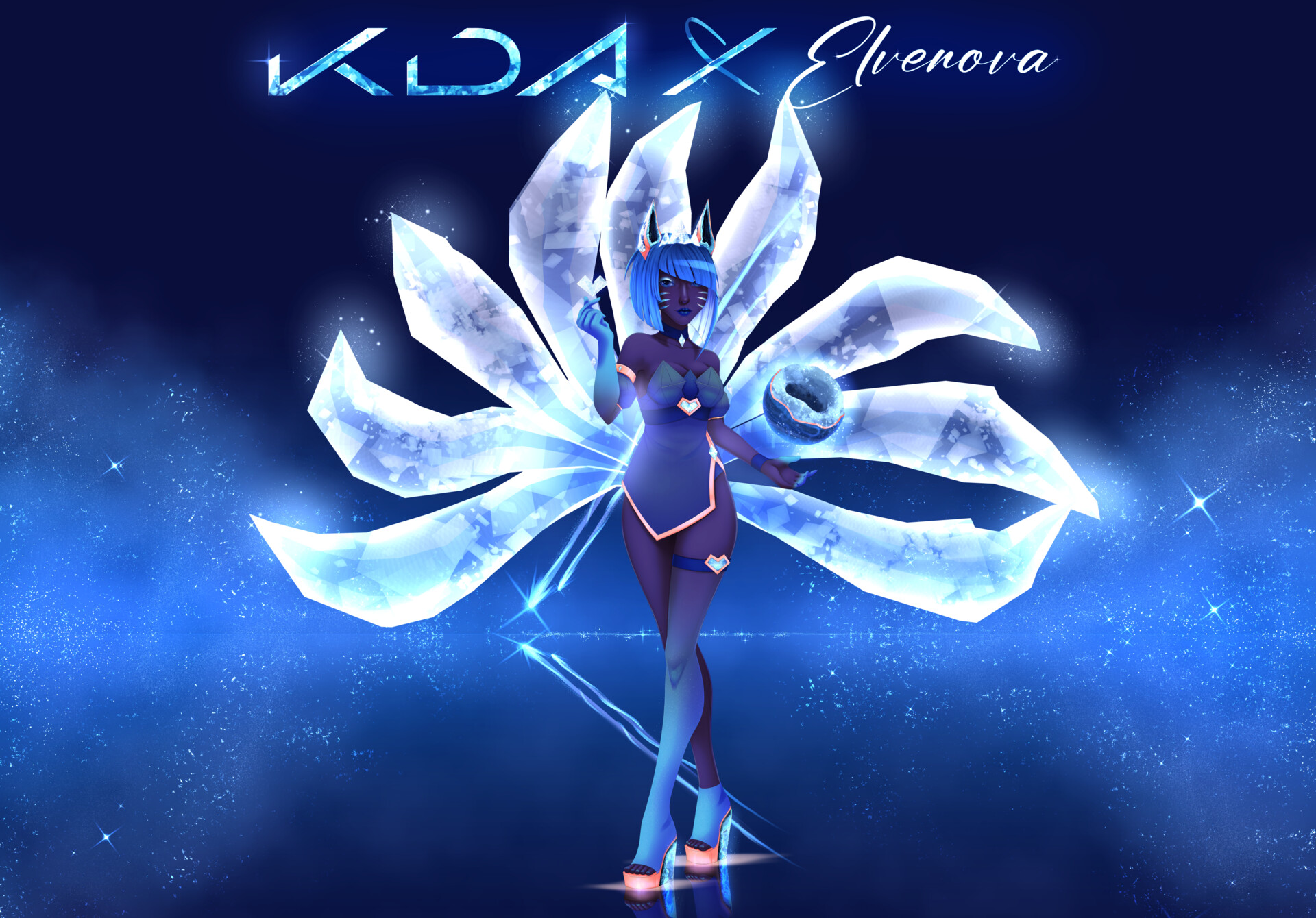 ArtStation - K/DA X ELVENOVA / Prestige Rework / Diamonds in the Rough ...