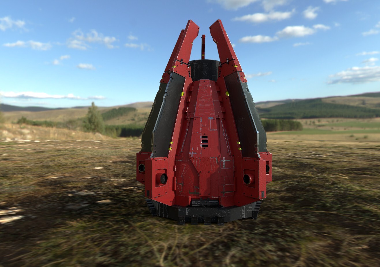 ArtStation - Warhammer 40000 landing capsule