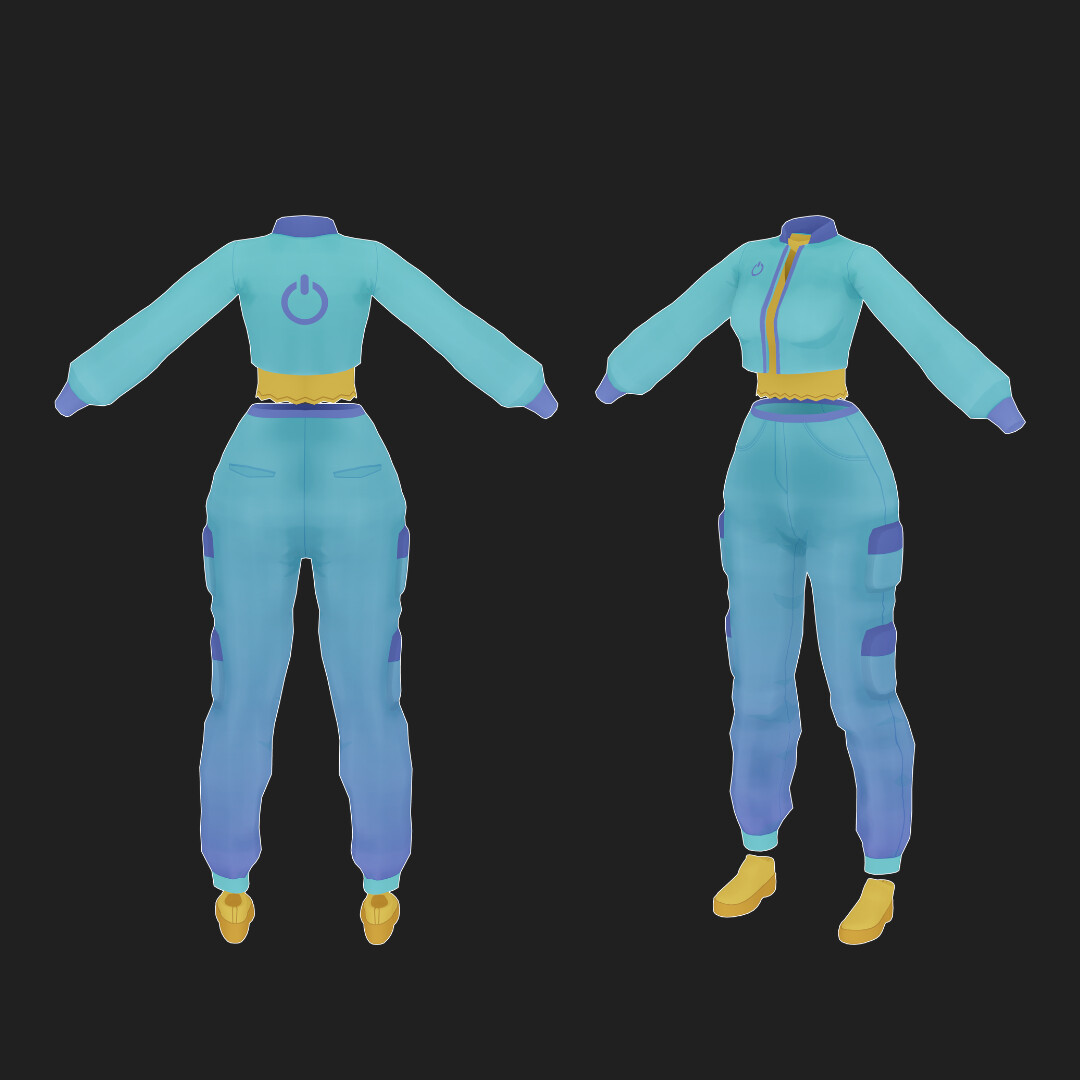 Karolline Mac - Meyi OC VRChat \ VTuber 3D Model