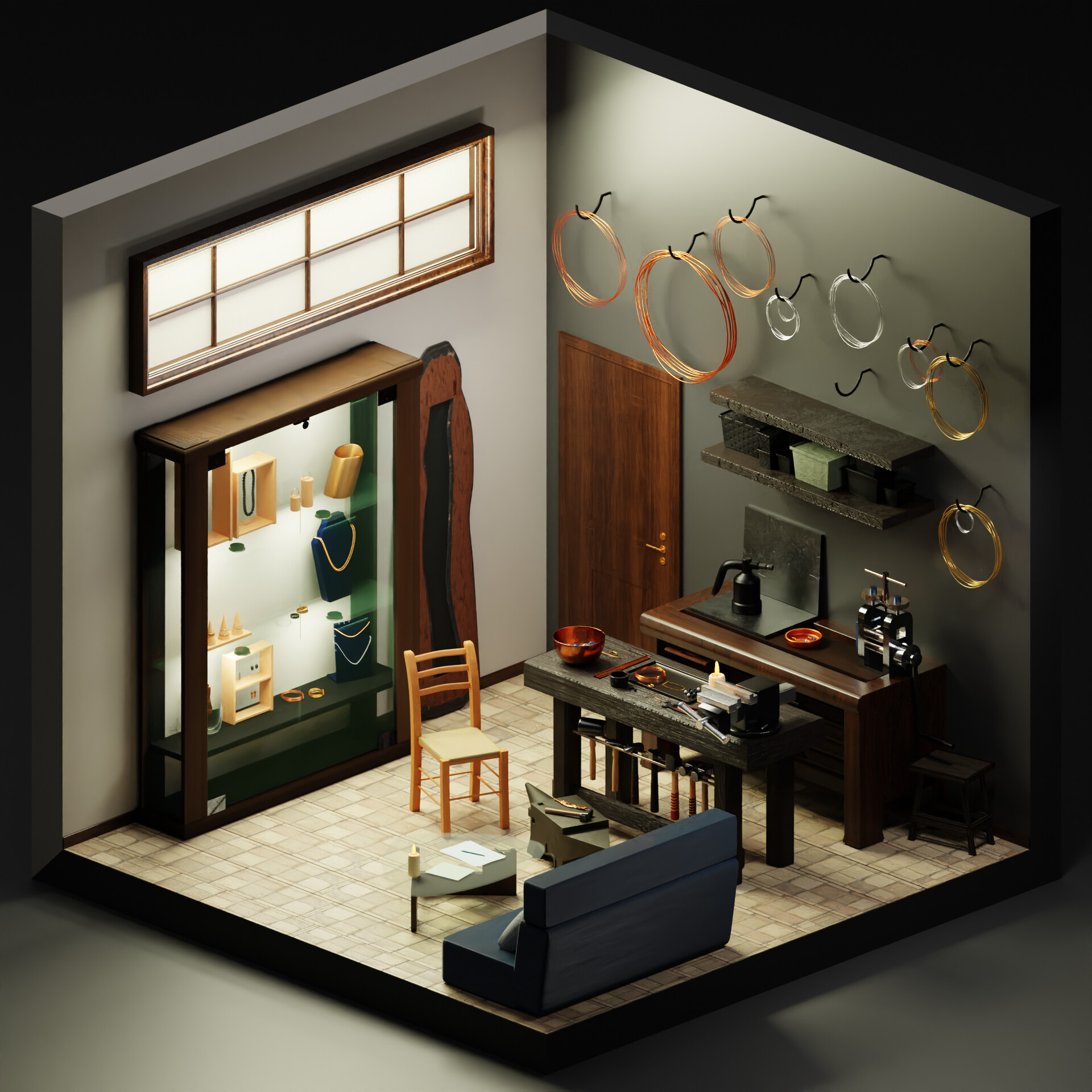 ArtStation - Worker room