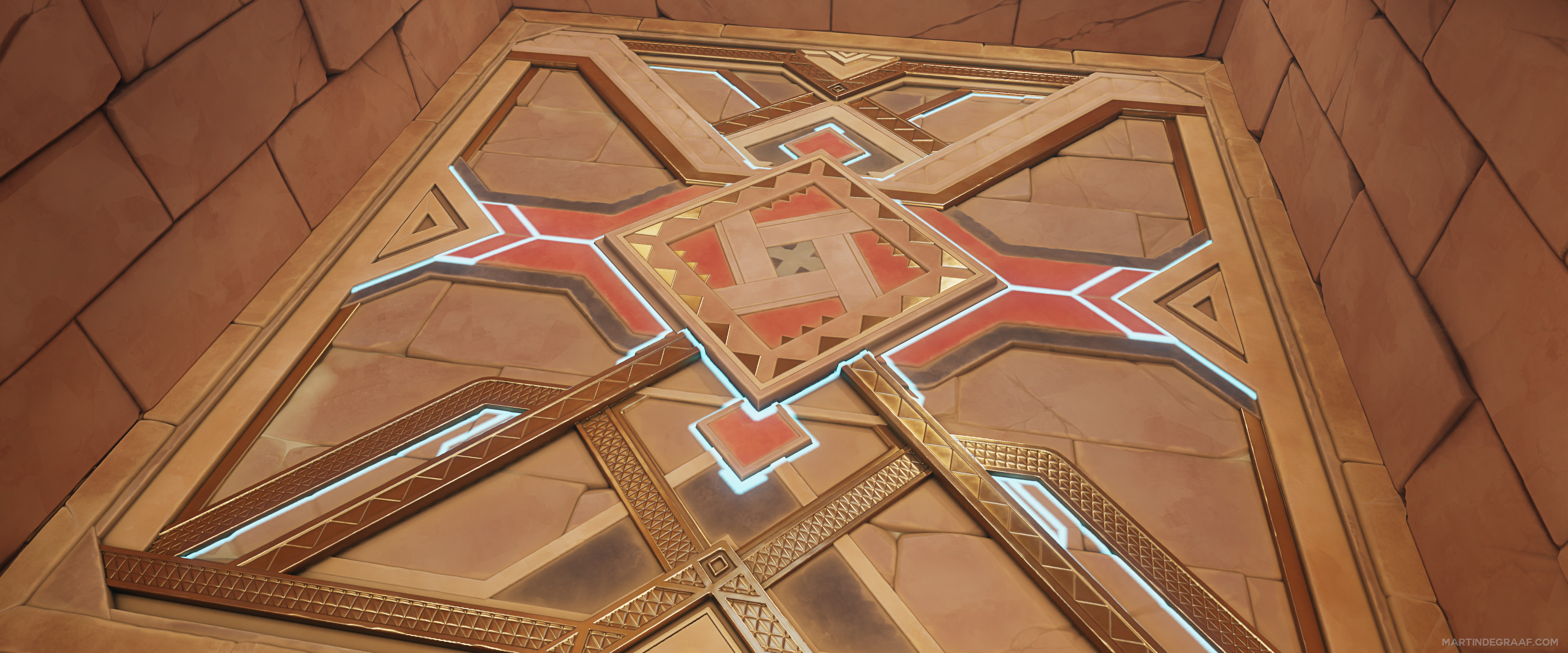 Martin de Graaf | Material Artist - Stylized Desert Temple Floor
