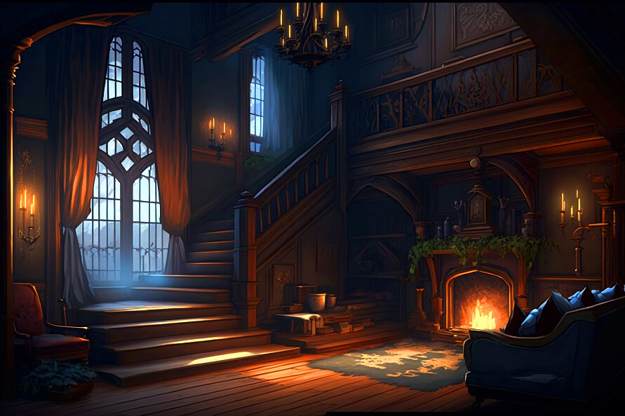ArtStation - Fireplace Interior Concepts