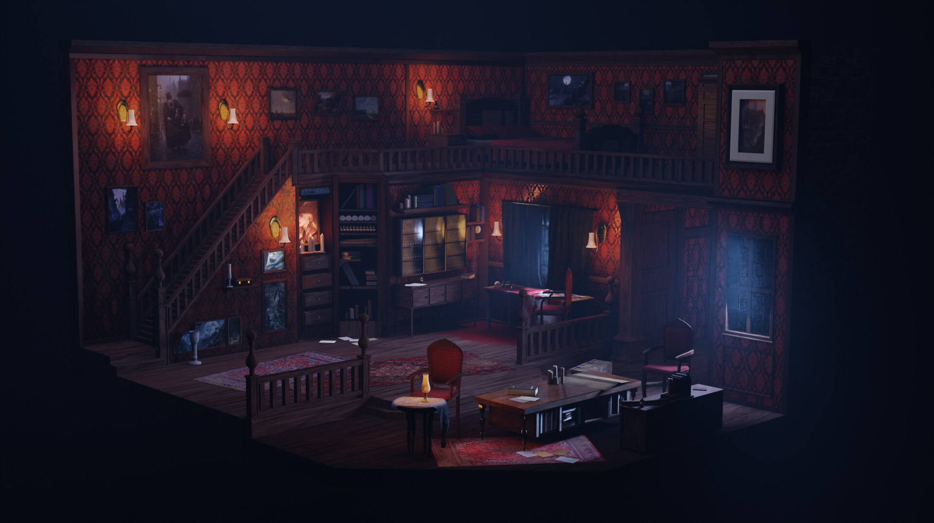 ArtStation - Bloodborne Inspired Room