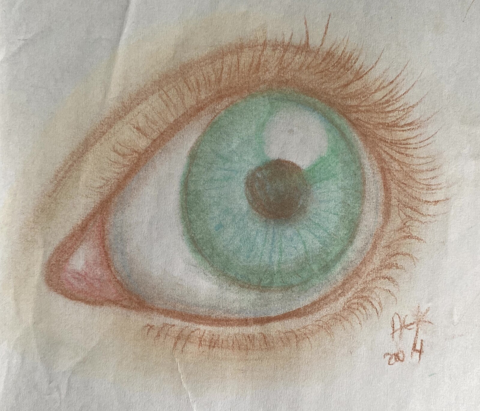 amelia claire arts - chalk eye