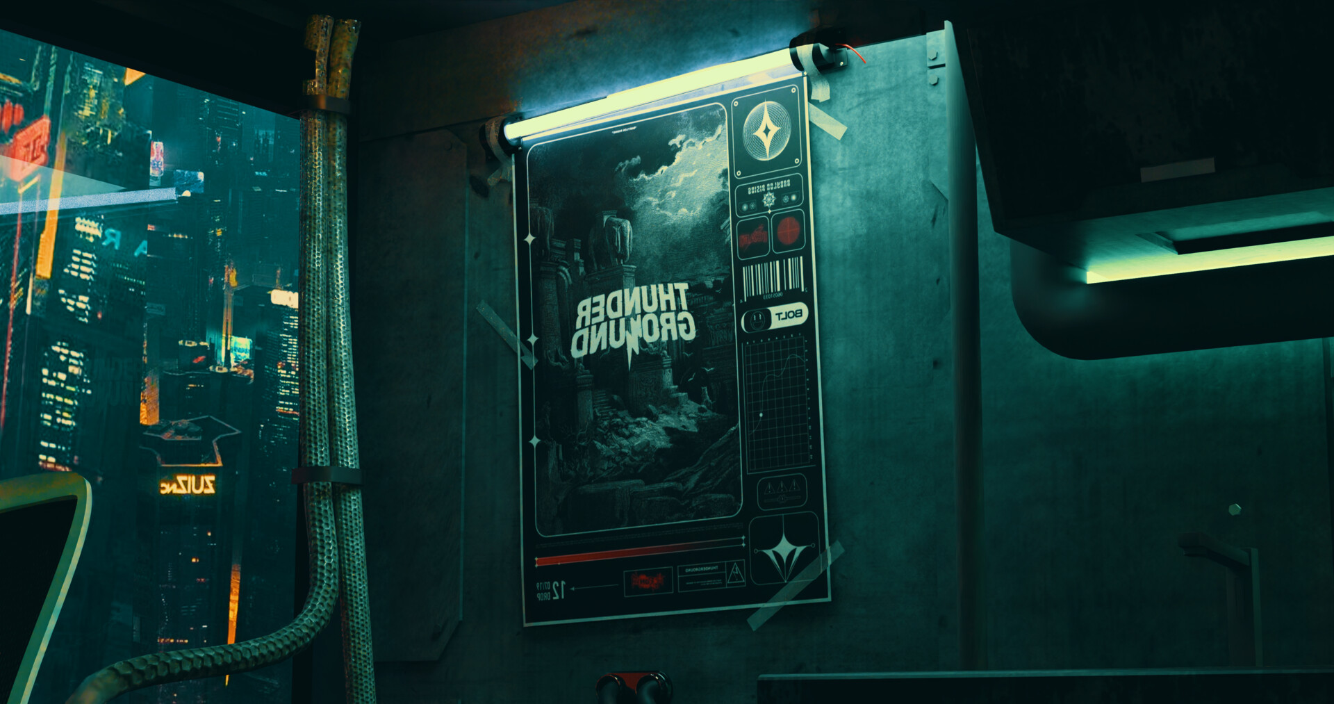 ArtStation - Cyberpunk Apartment High Detail Interior