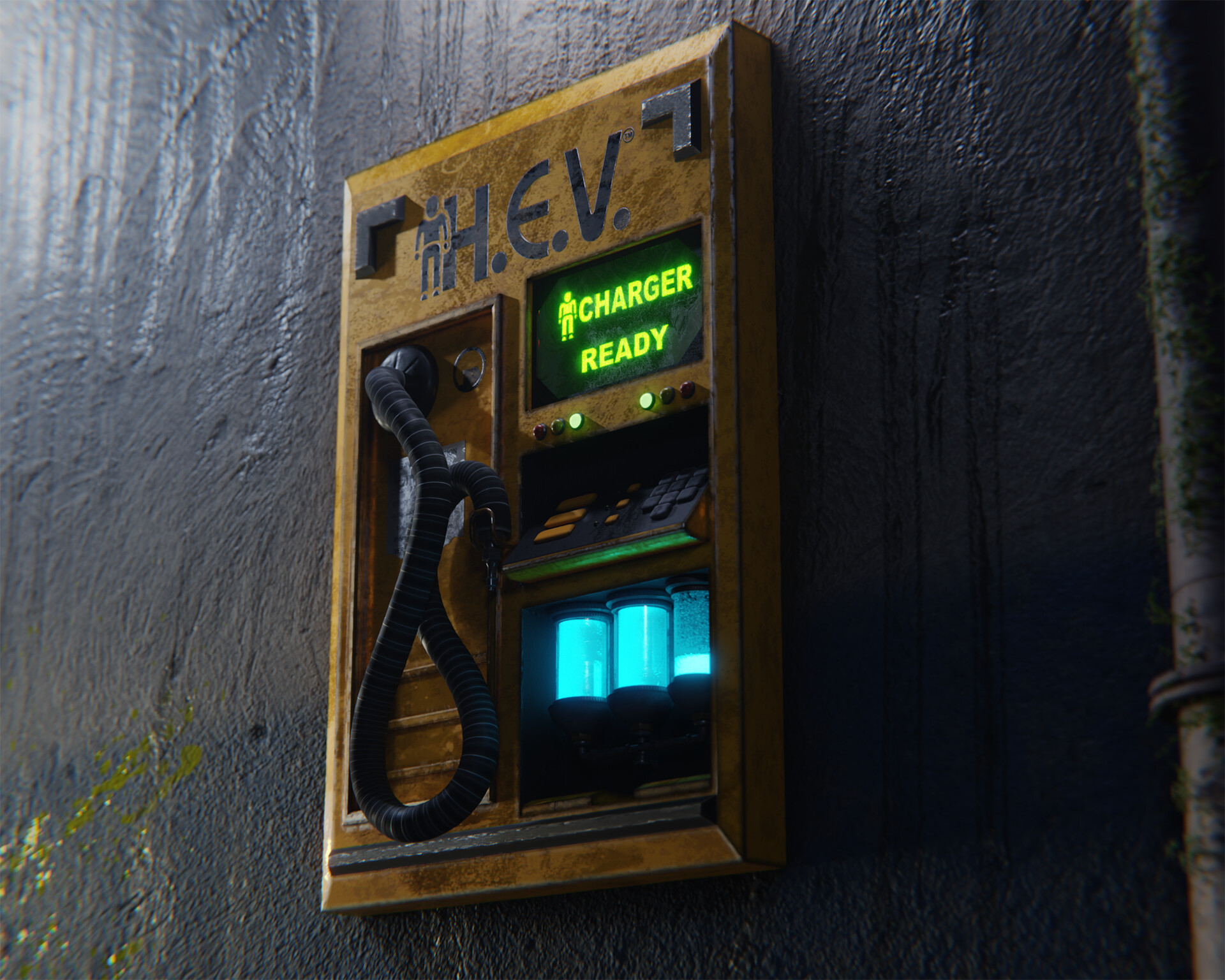 ArtStation - Half-Life H.E.V Charger Model Remake