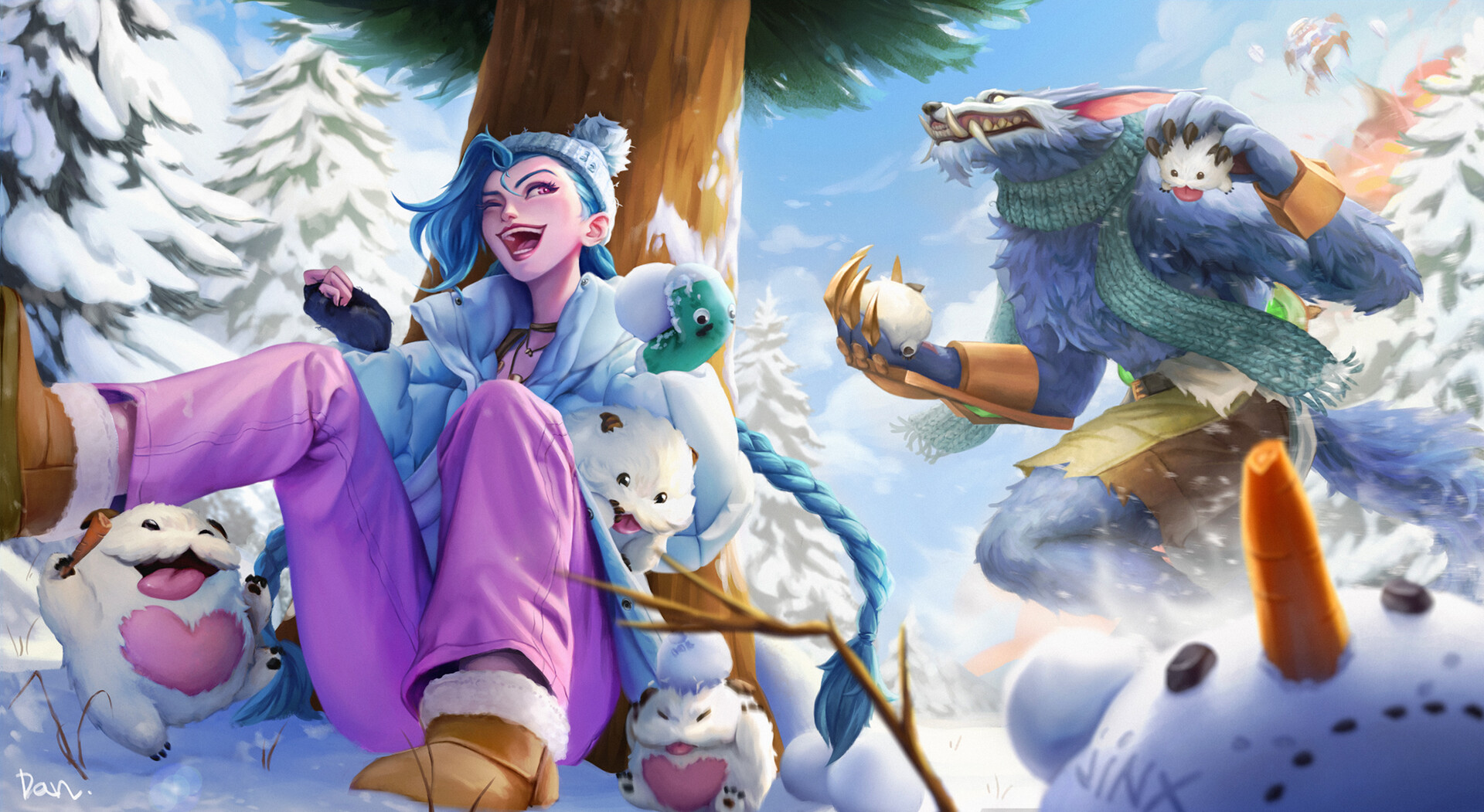ArtStation - Jinx&Warwick (League Of Legends Fan Art)