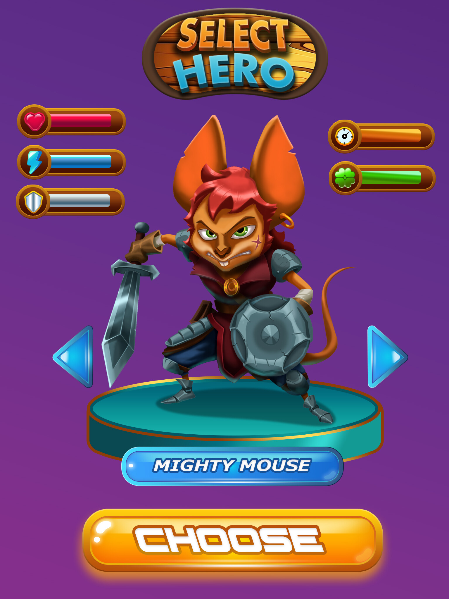 ArtStation - A GAMING CHARACTER WITH UI DESIGNS