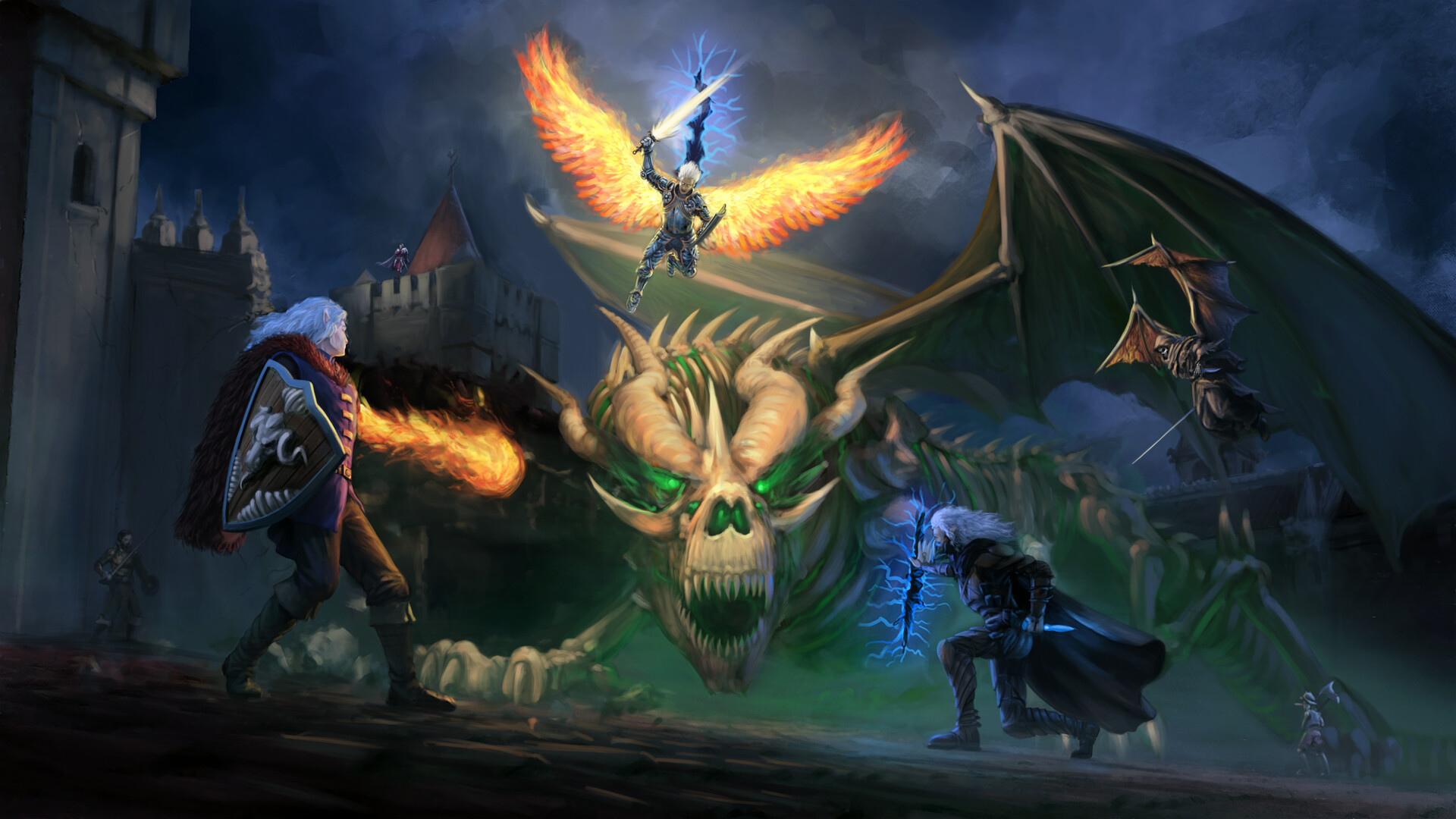 ArtStation - Battle on the roof of Ravenloft castle