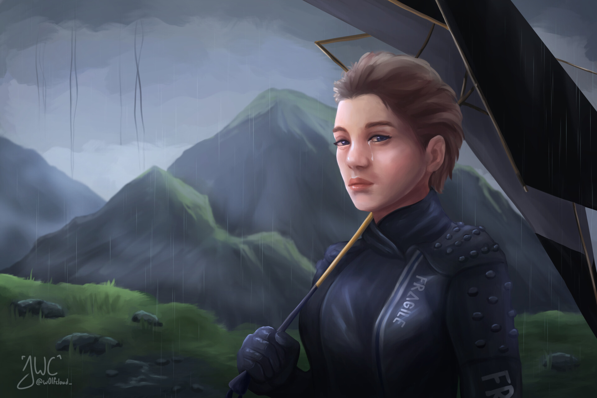 ArtStation - Fragile - Death Stranding fanart