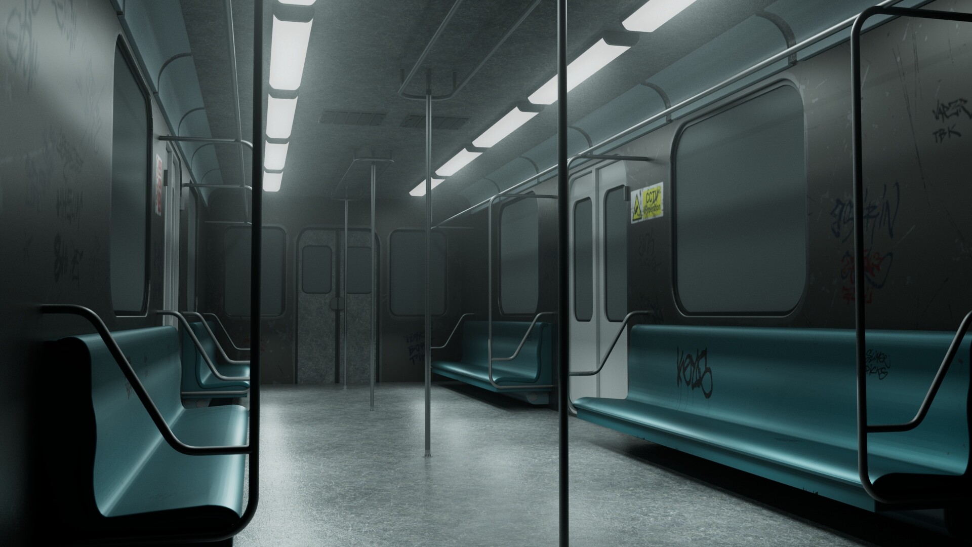 ArtStation - subway metro scene