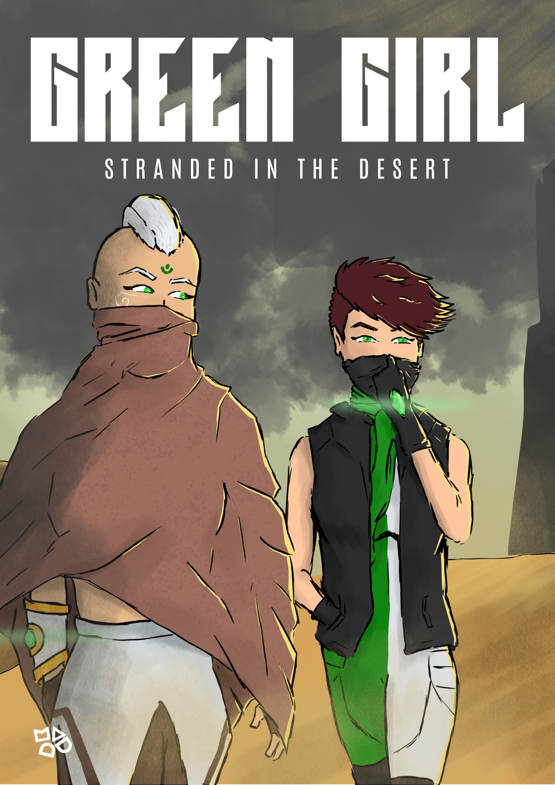 ArtStation - Green Girl : Stranded in the desert (My OC's)