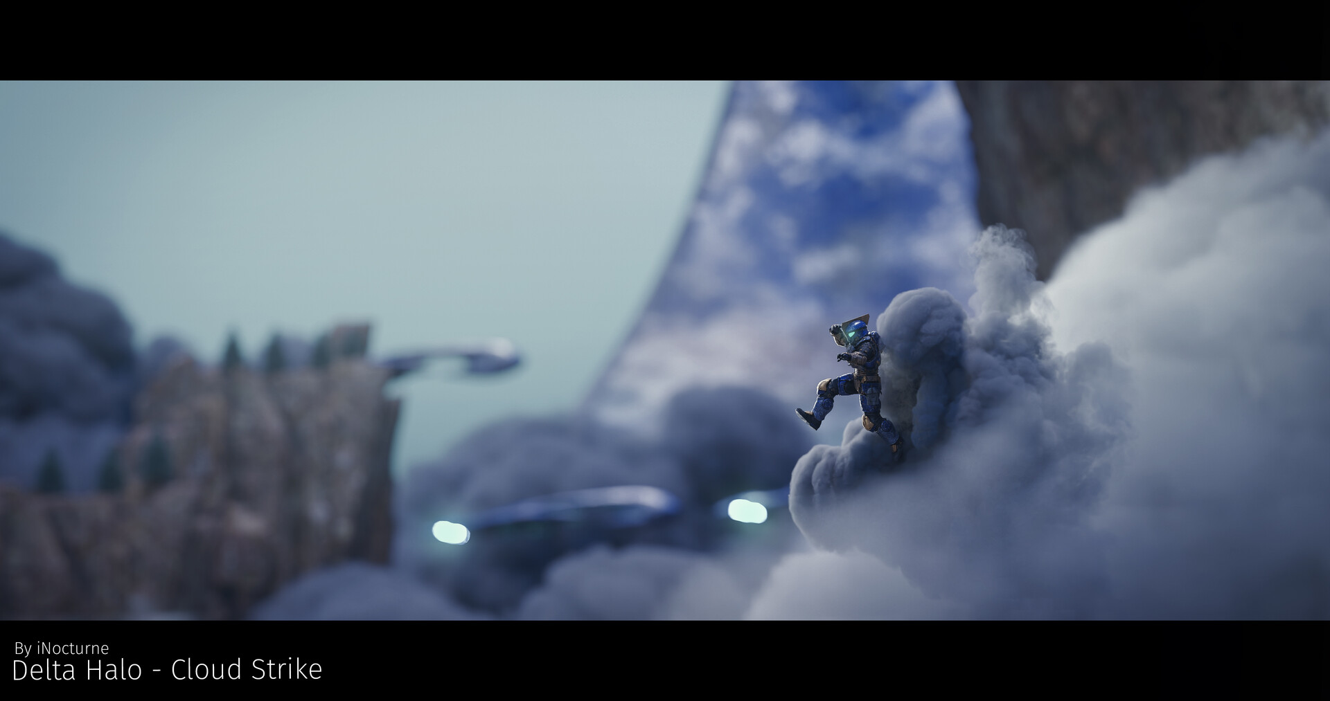 ArtStation - Delta Halo - Cloud Strike ( Halo Infinite Fan Enviroment Art )