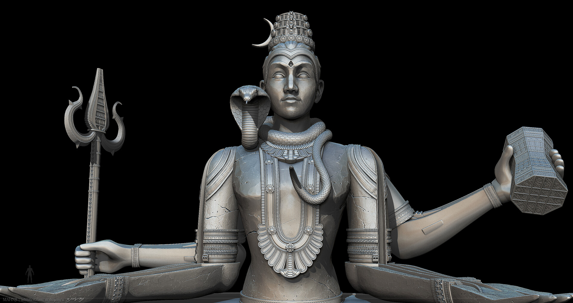 MJ - Lord Shiva Huge Statue sculpt