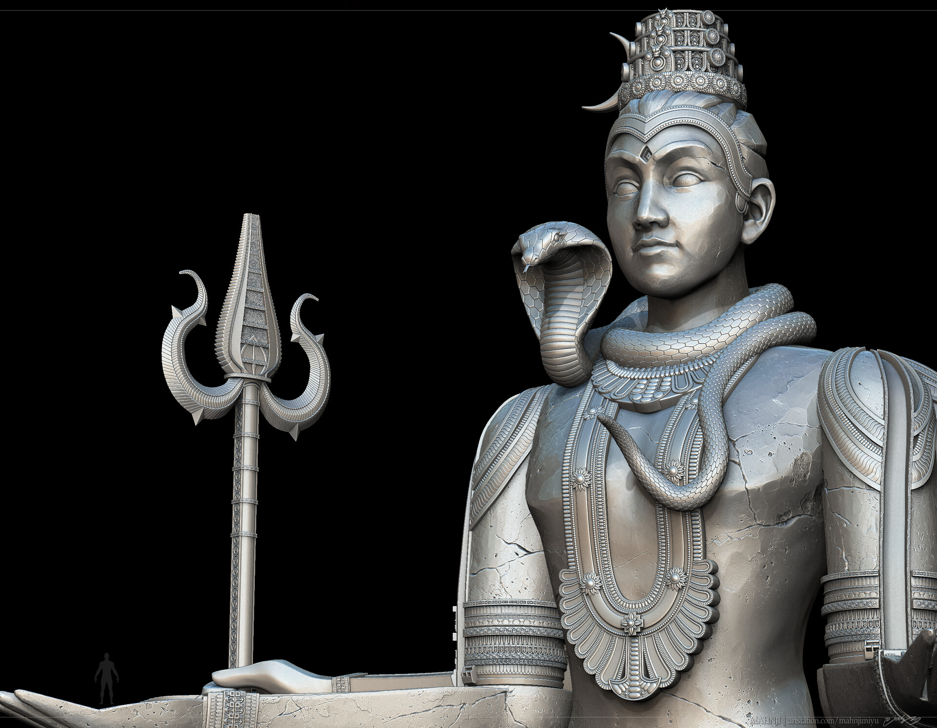 MJ - Lord Shiva Huge Statue sculpt