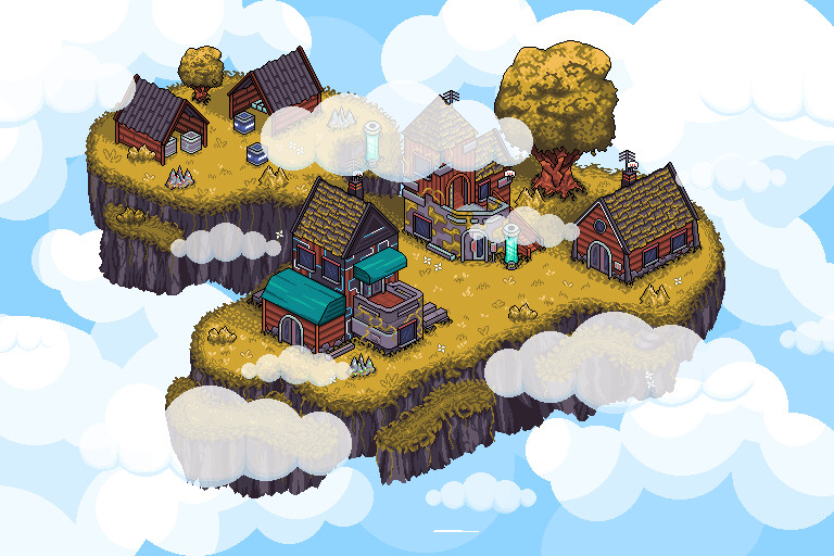 ArtStation - Would you like to live amongs the clouds