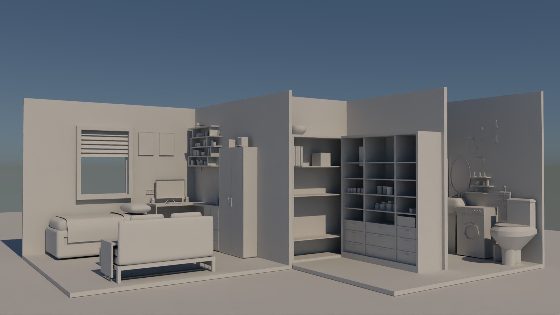 ArtStation - 3d model interior