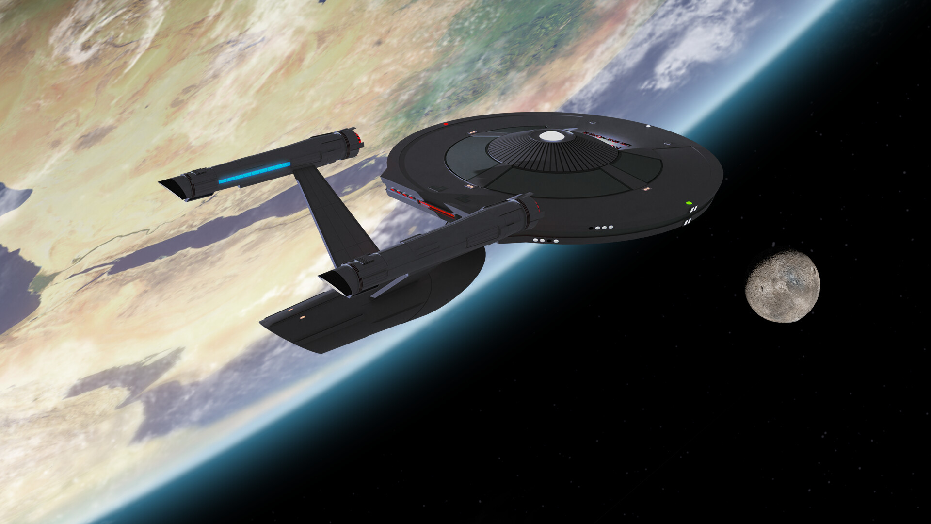 ArtStation - Starship Over Earth.