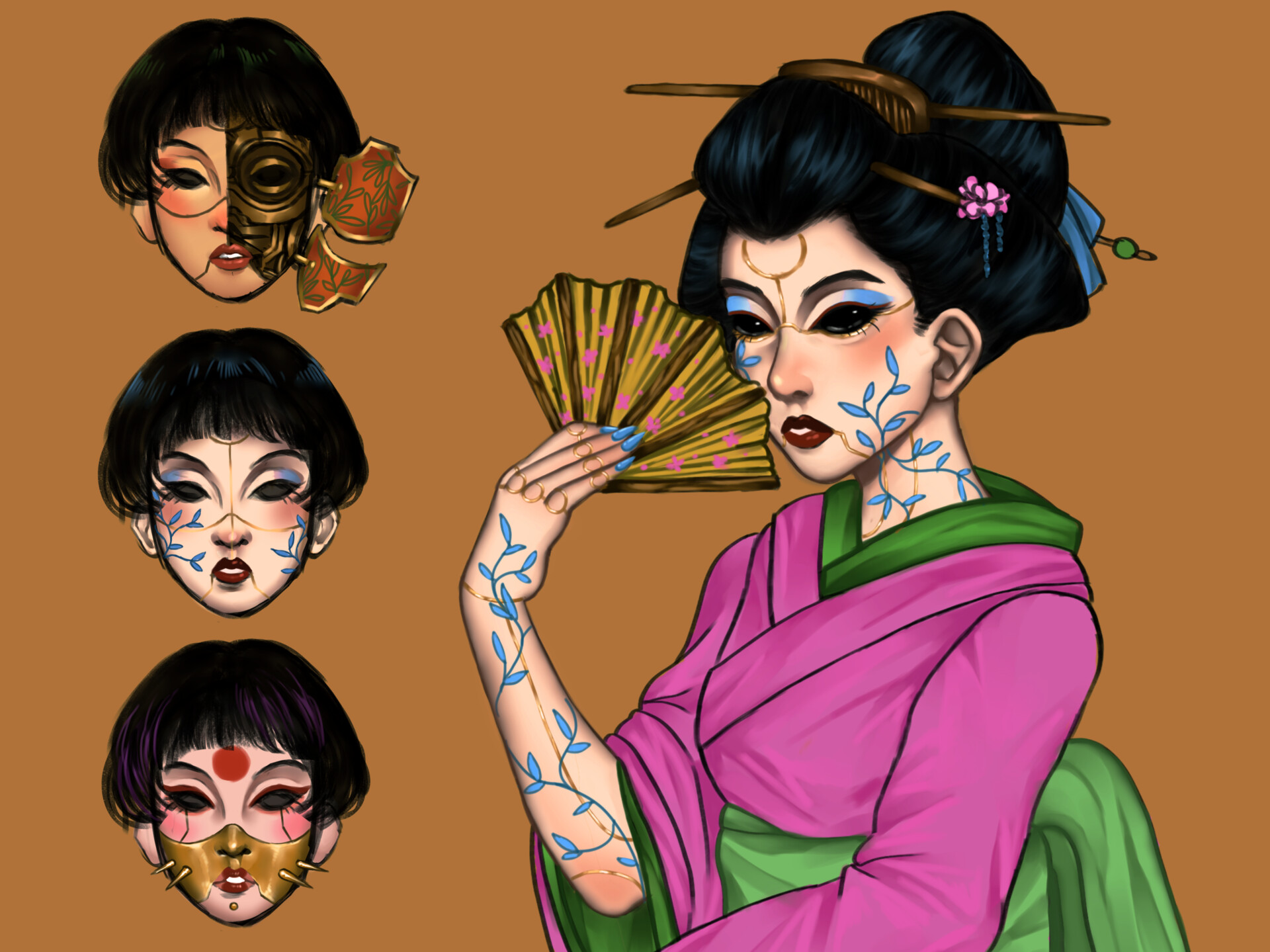 ArtStation - Geisha assassin (concept art: 2)