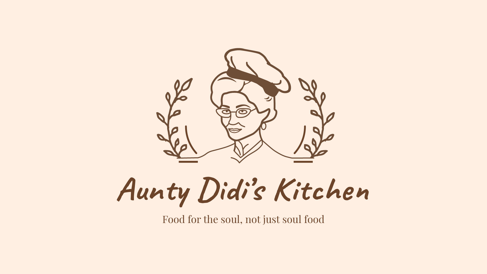 Viktoriia Kostiuk - Restaurant "Aunty Didi’s Kitchen" Logo