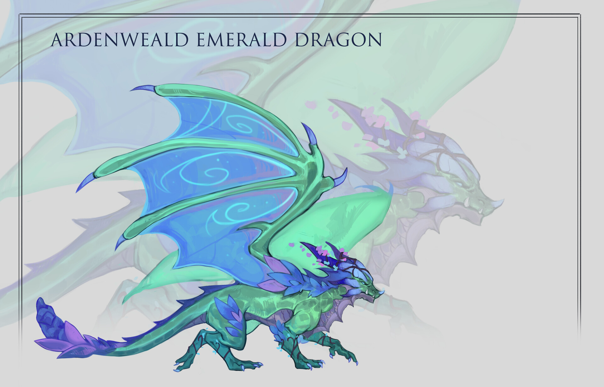 ArtStation - Ardenweald Emerald Dragon
