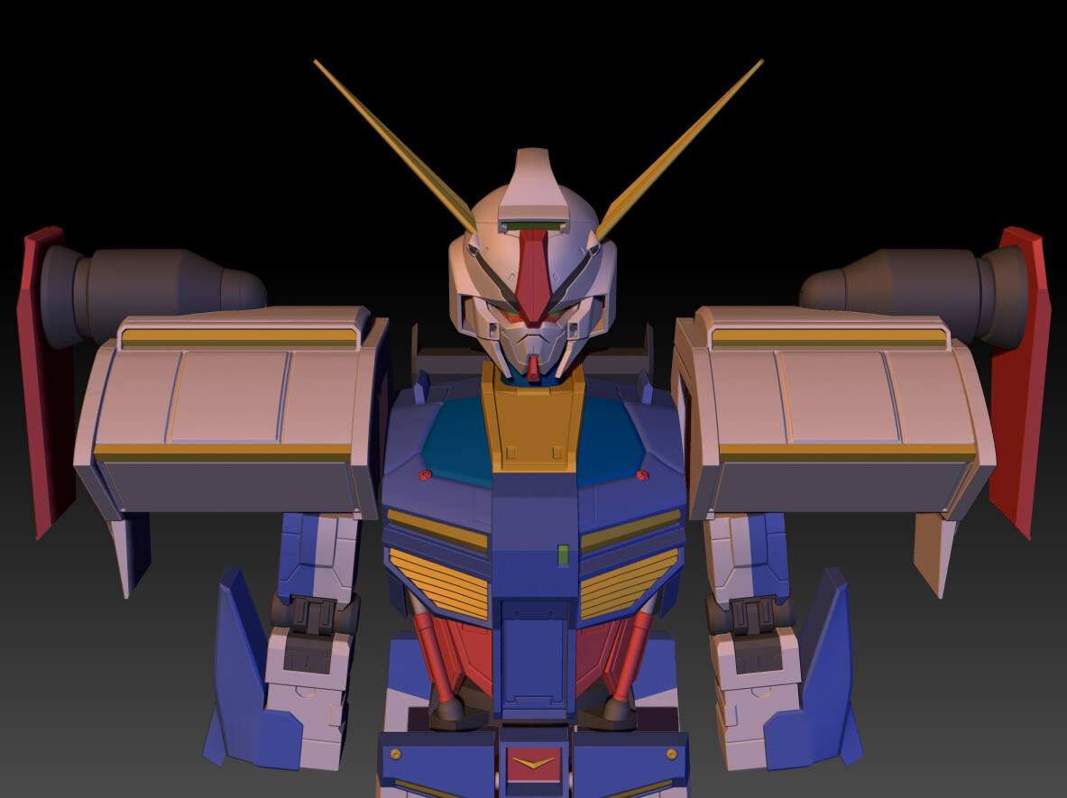 ArtStation - G FIRST MG (FULLY ARTICULATED) for the 2022 GWBC completition