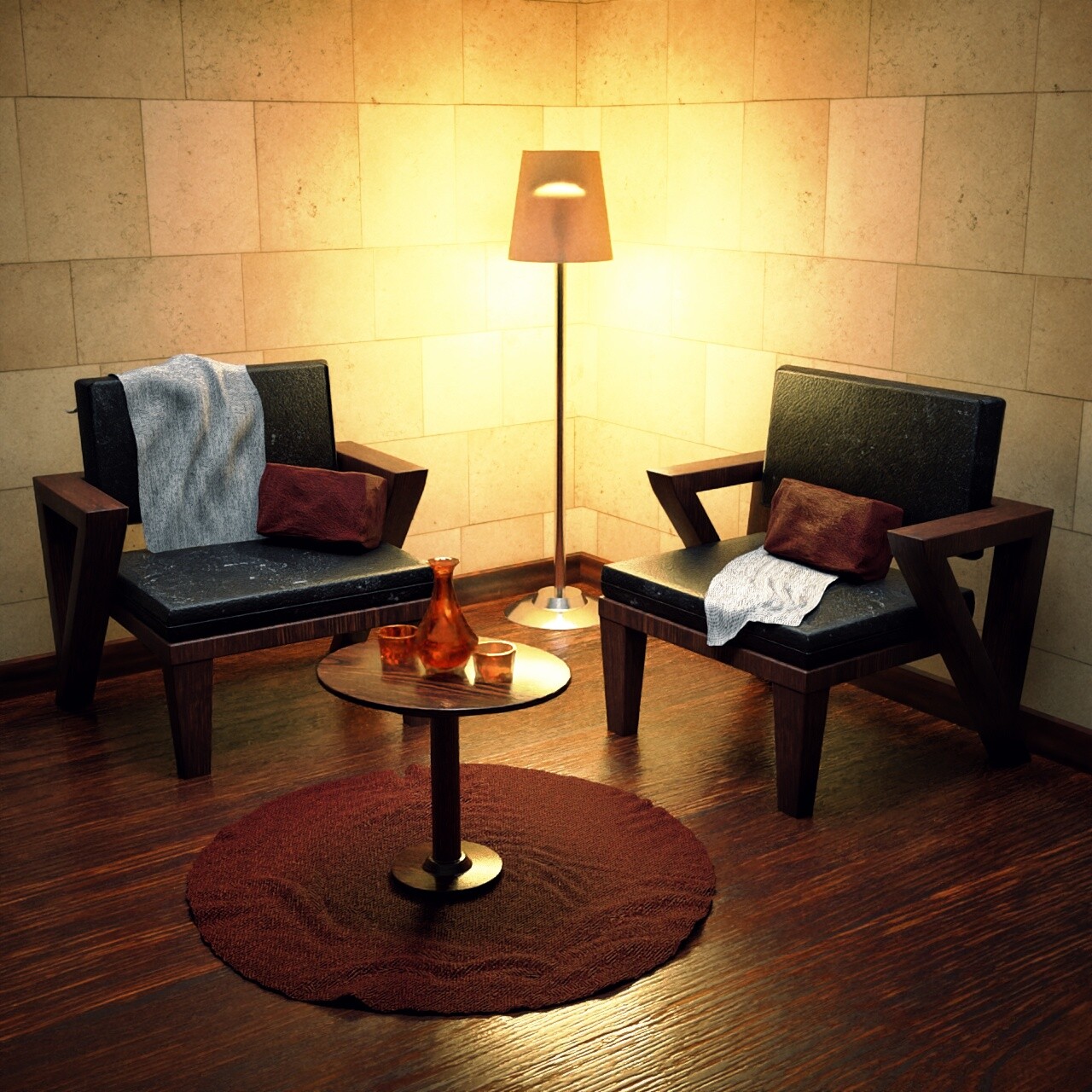 ArtStation - Basic indoor scene.