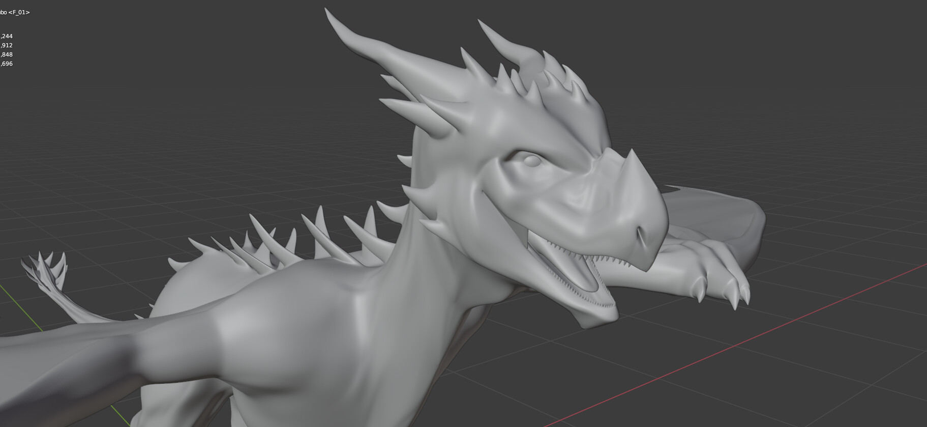 Matheus Brando - Game-Ready Dragon 3D Model