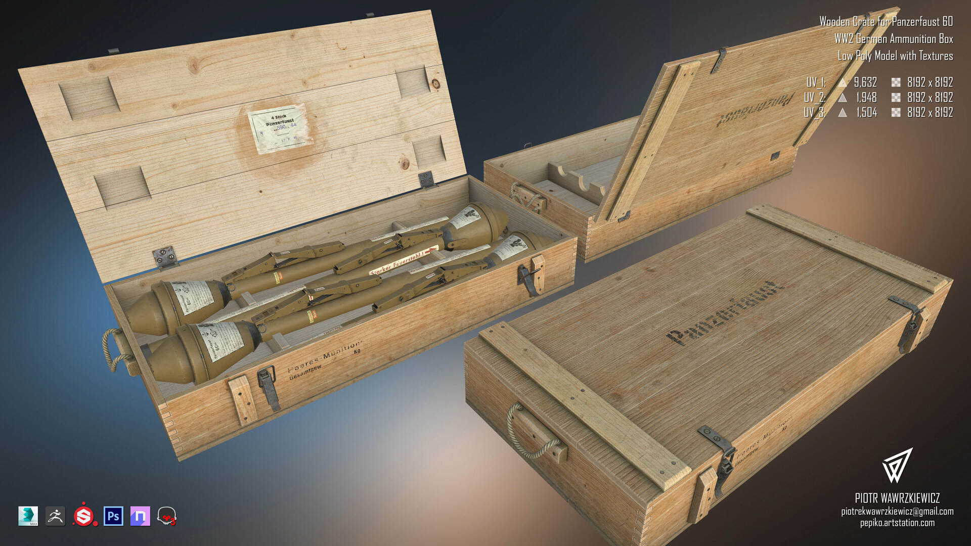 Piotr Wawrzkiewicz - Wooden Crate for Panzerfaust 60 (2023)