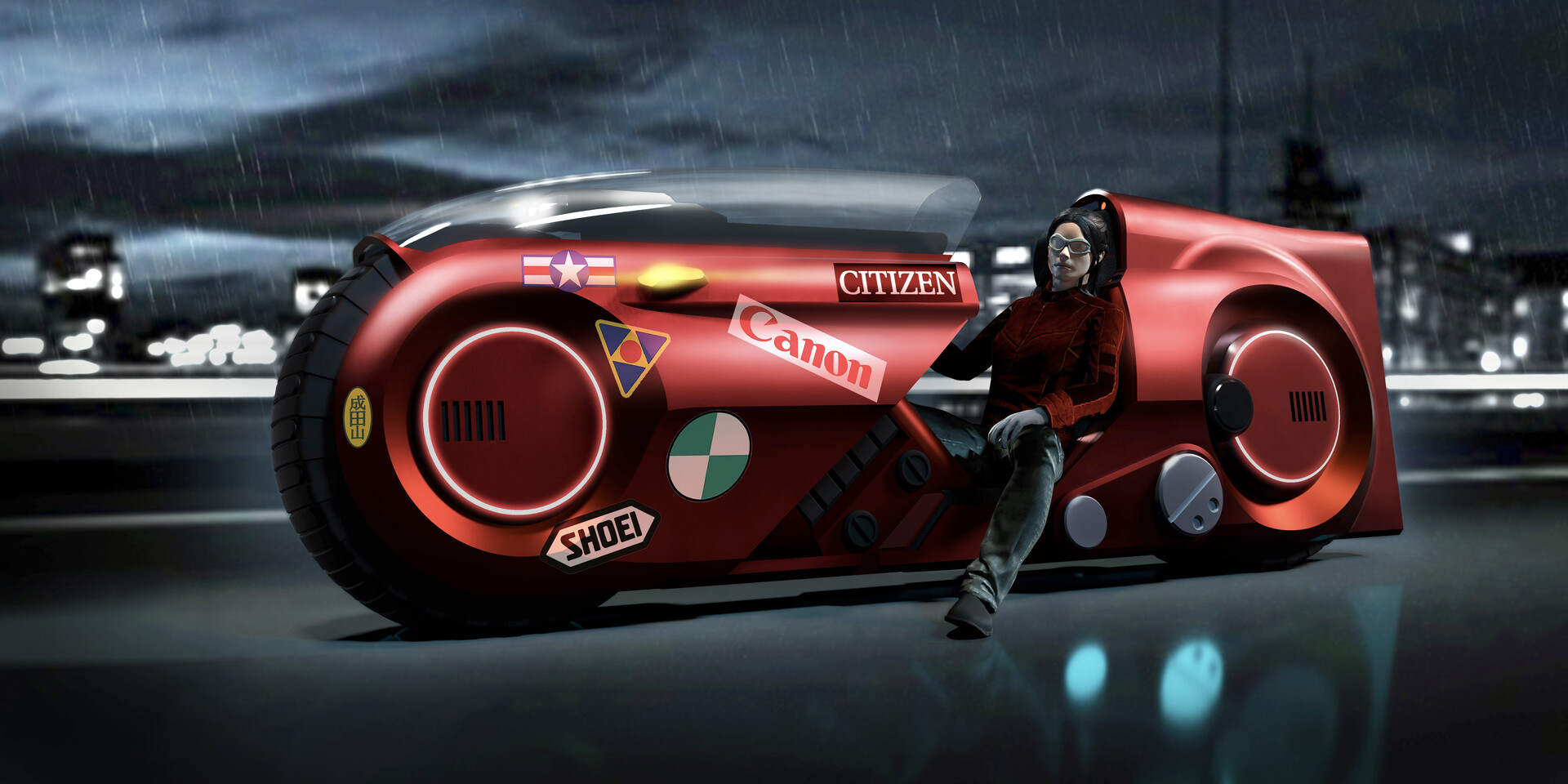 ArtStation - Design Study - Akira-TRON bike mashup