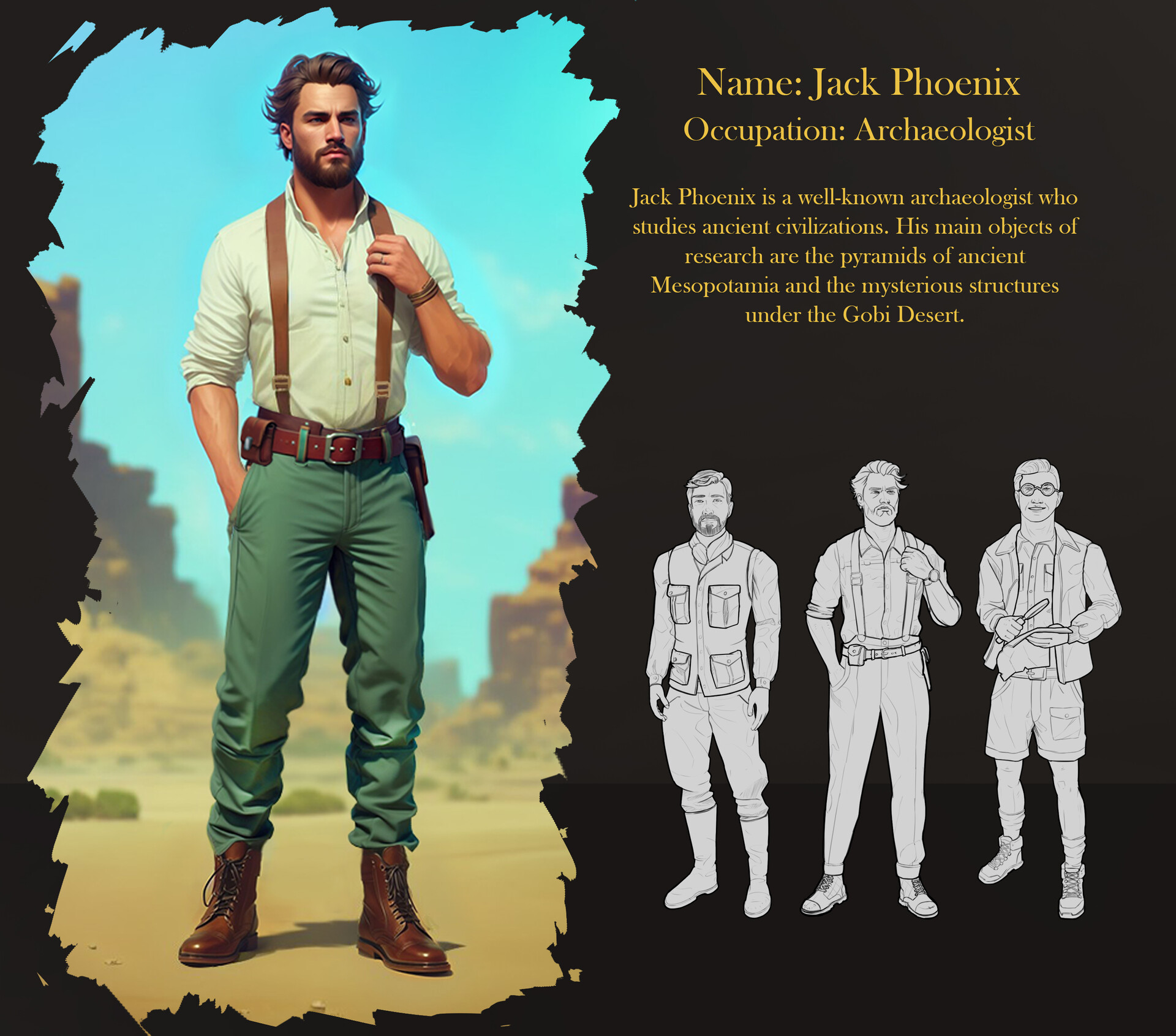 ArtStation - Archaeologist Jack Phoenix