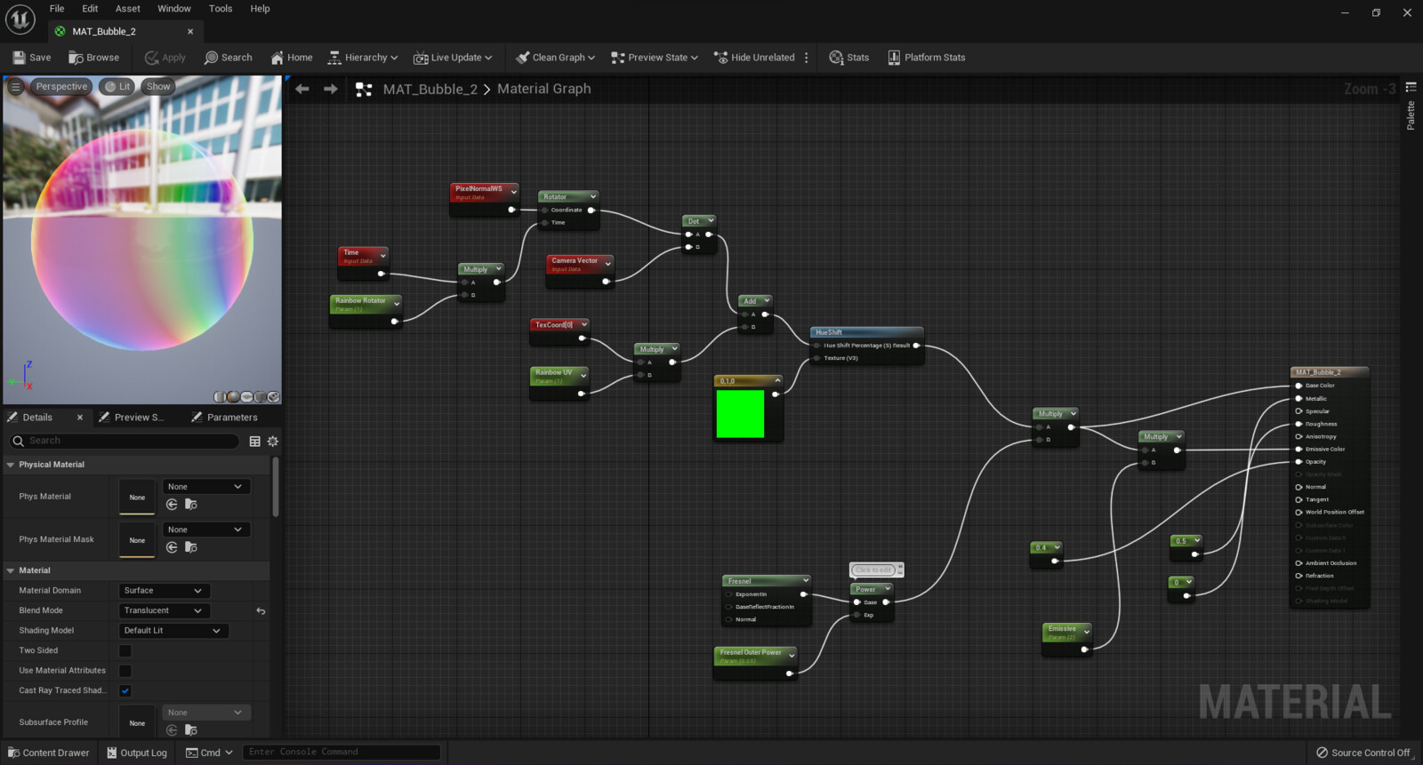 Beatrice Schmidt - Material - Irridescent Bubble