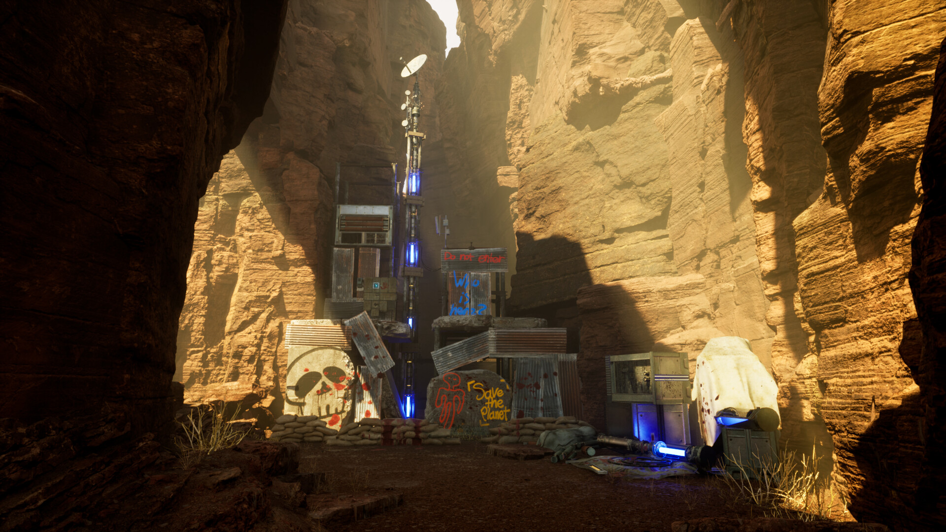 ArtStation - Base among rocks