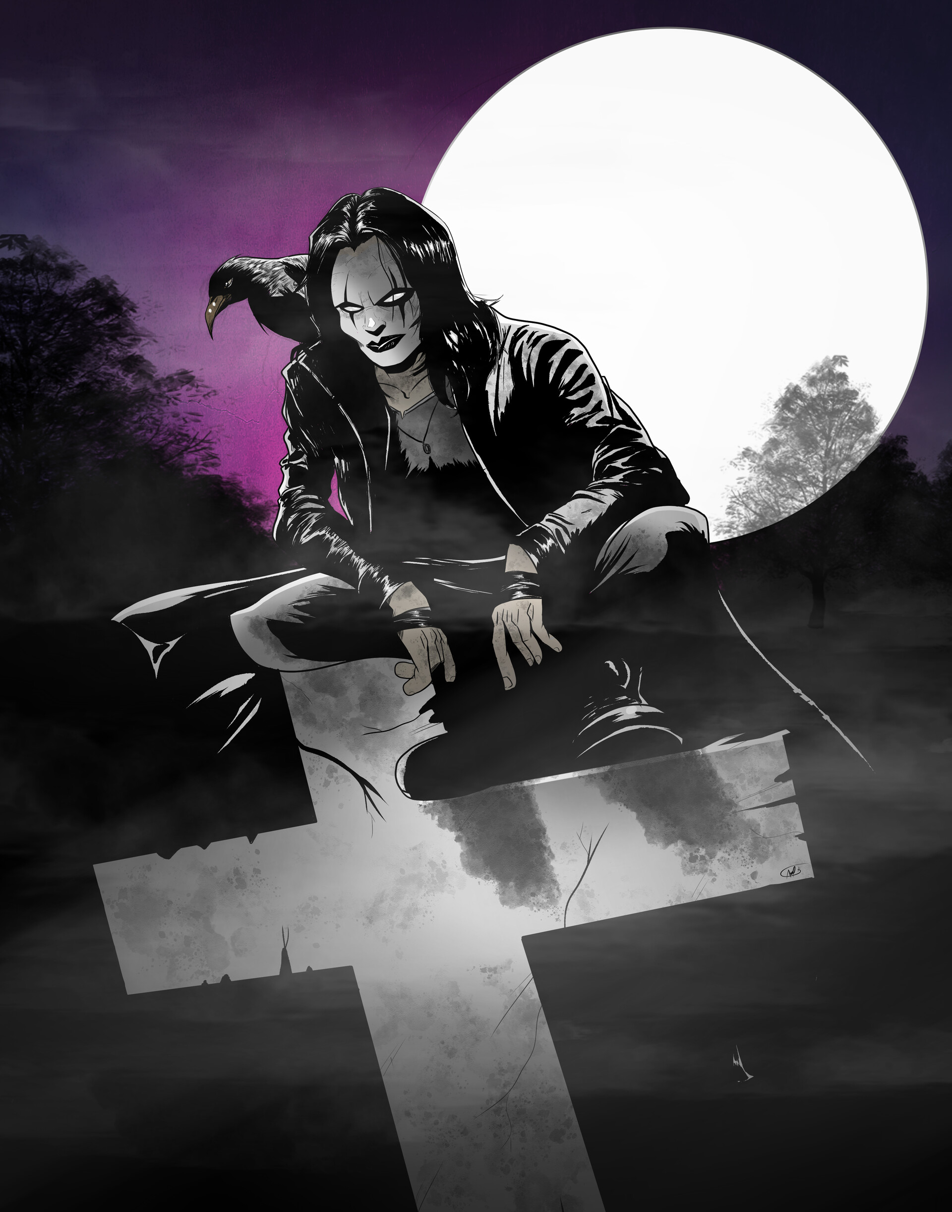 ArtStation - The Crow Lamenting