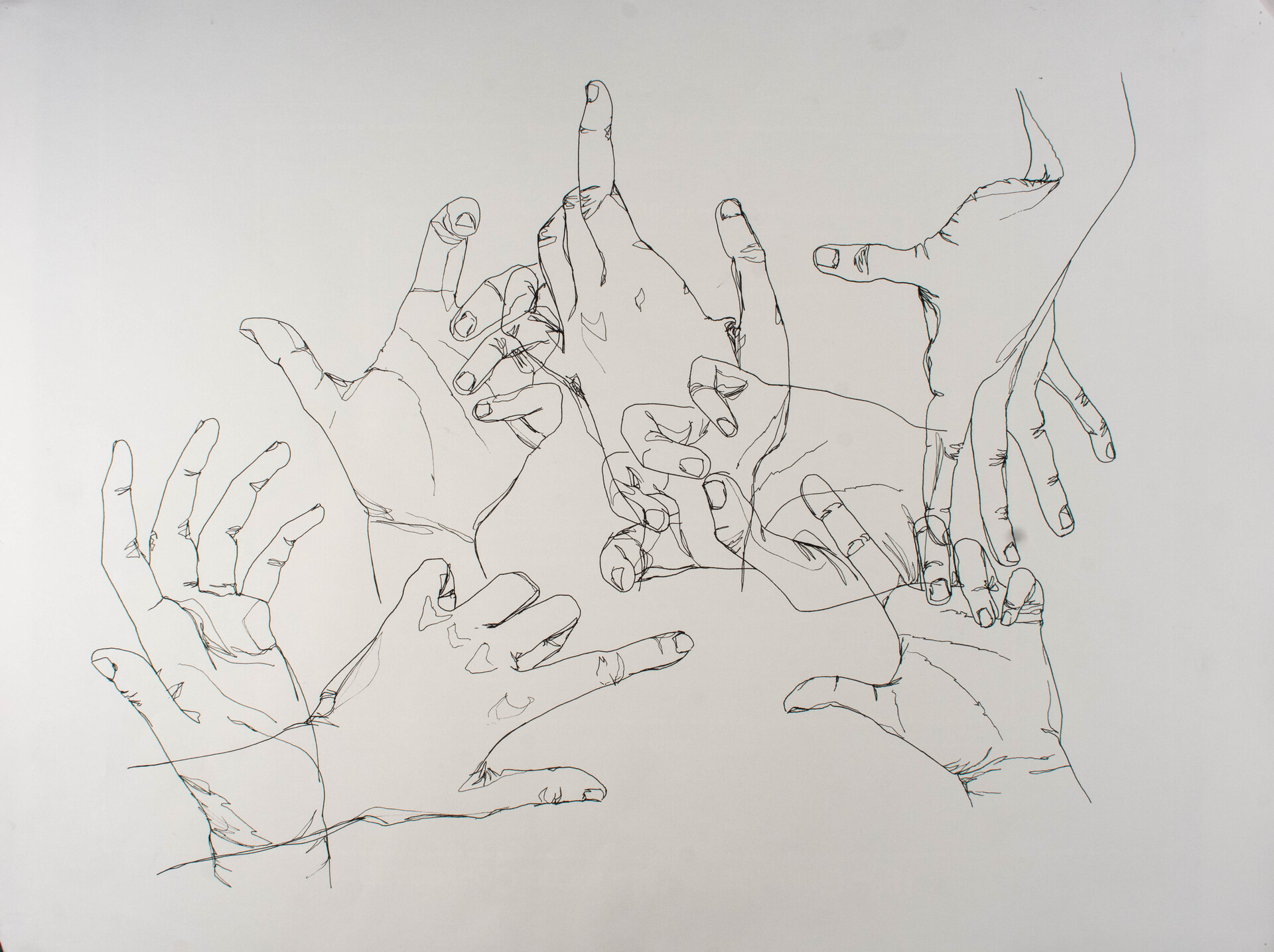 ArtStation - Hands contour line drawing