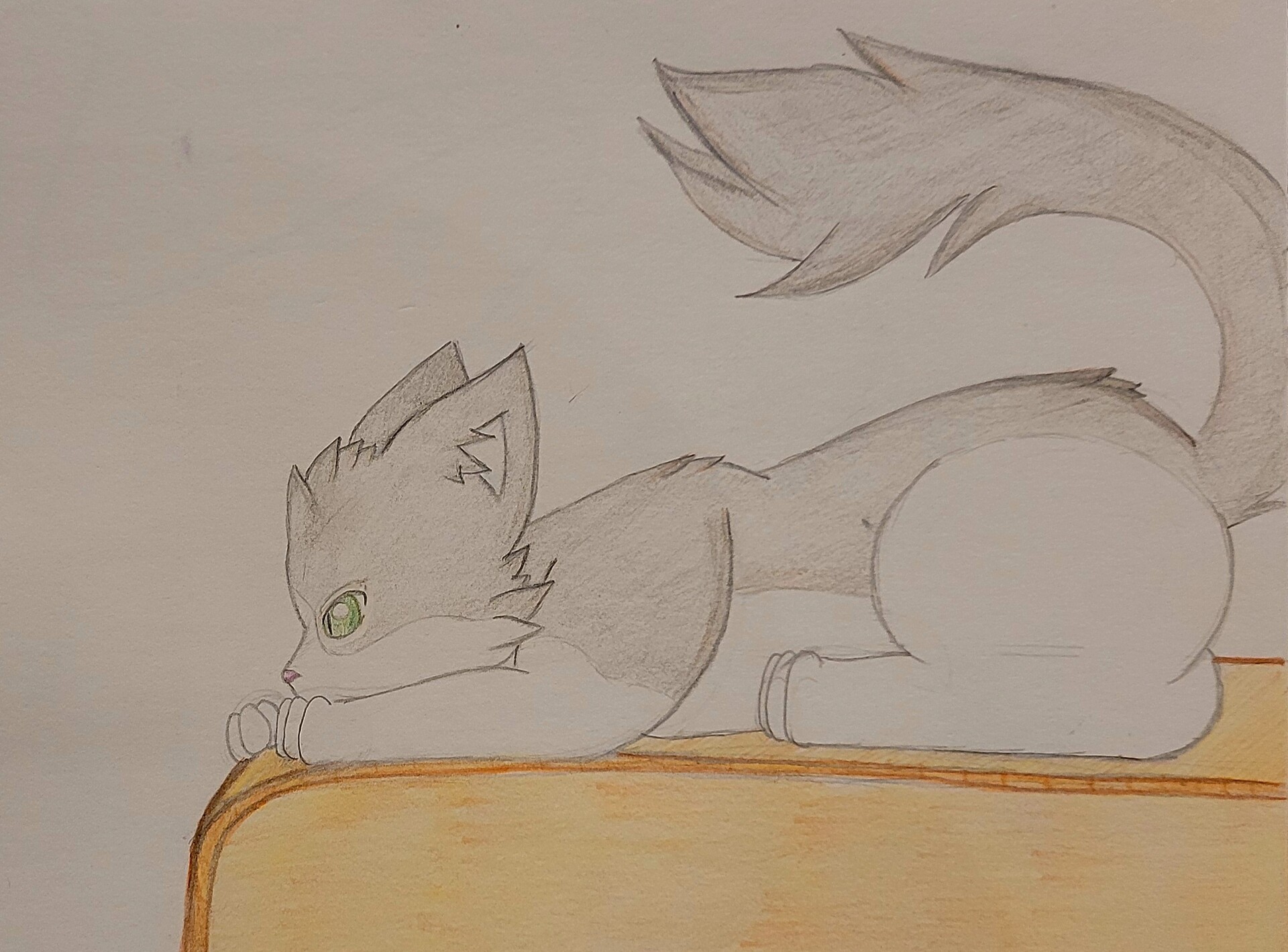 ArtStation - coloured pencil cats