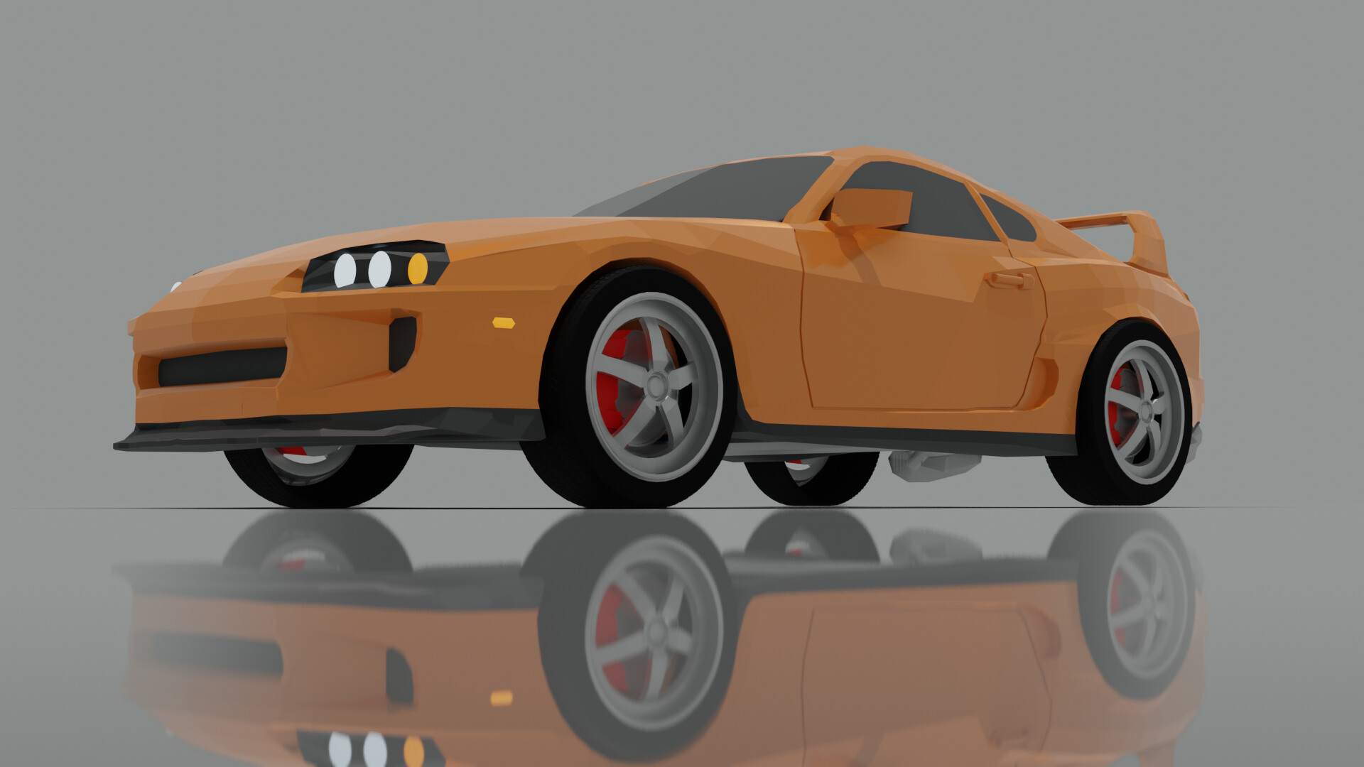 ArtStation - Toyota Supra Mk4 - Low Poly