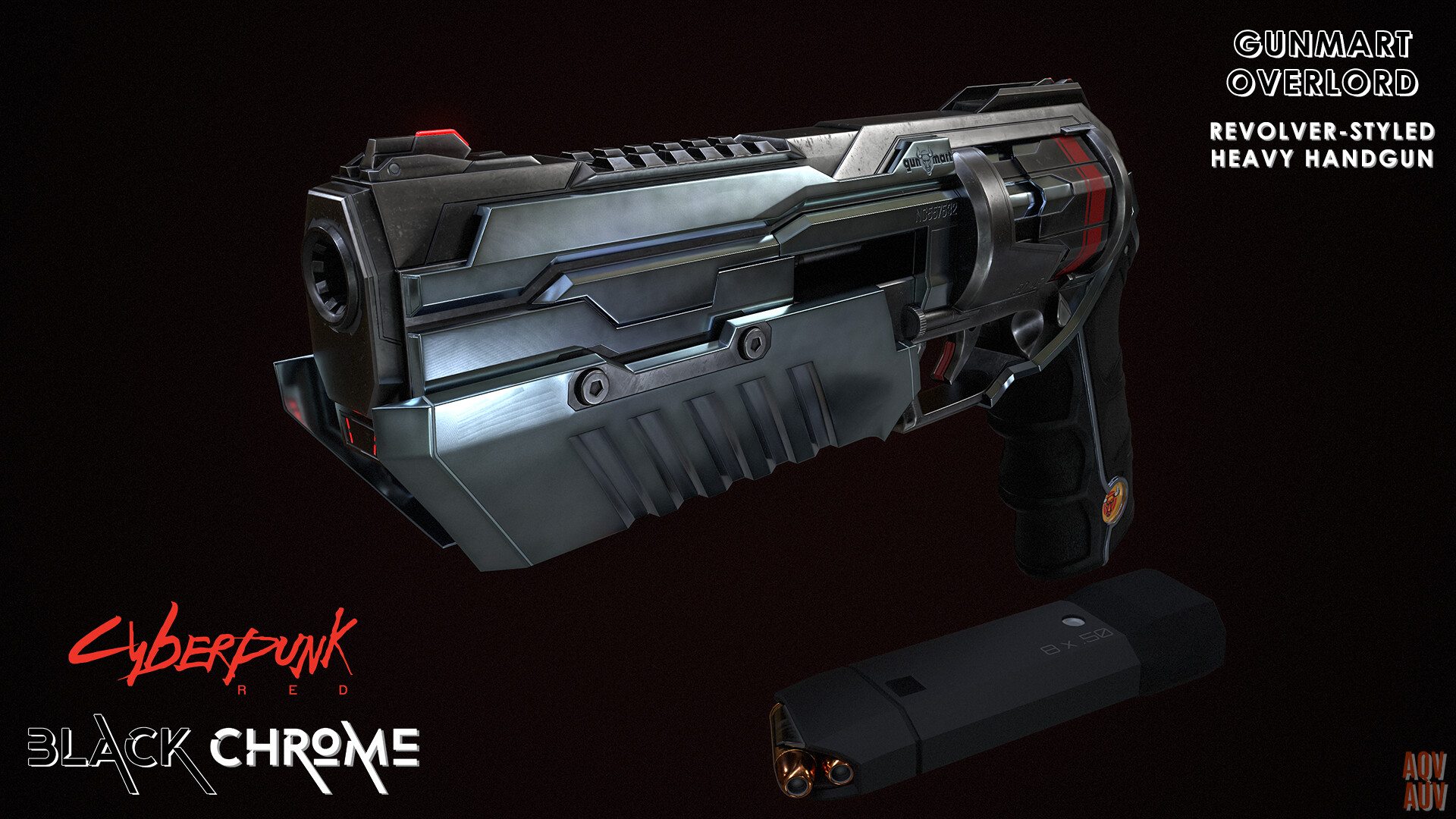 Alvaro Quinteros Vidal - Cyberpunk RED Black Chrome - Gunmart Overlord